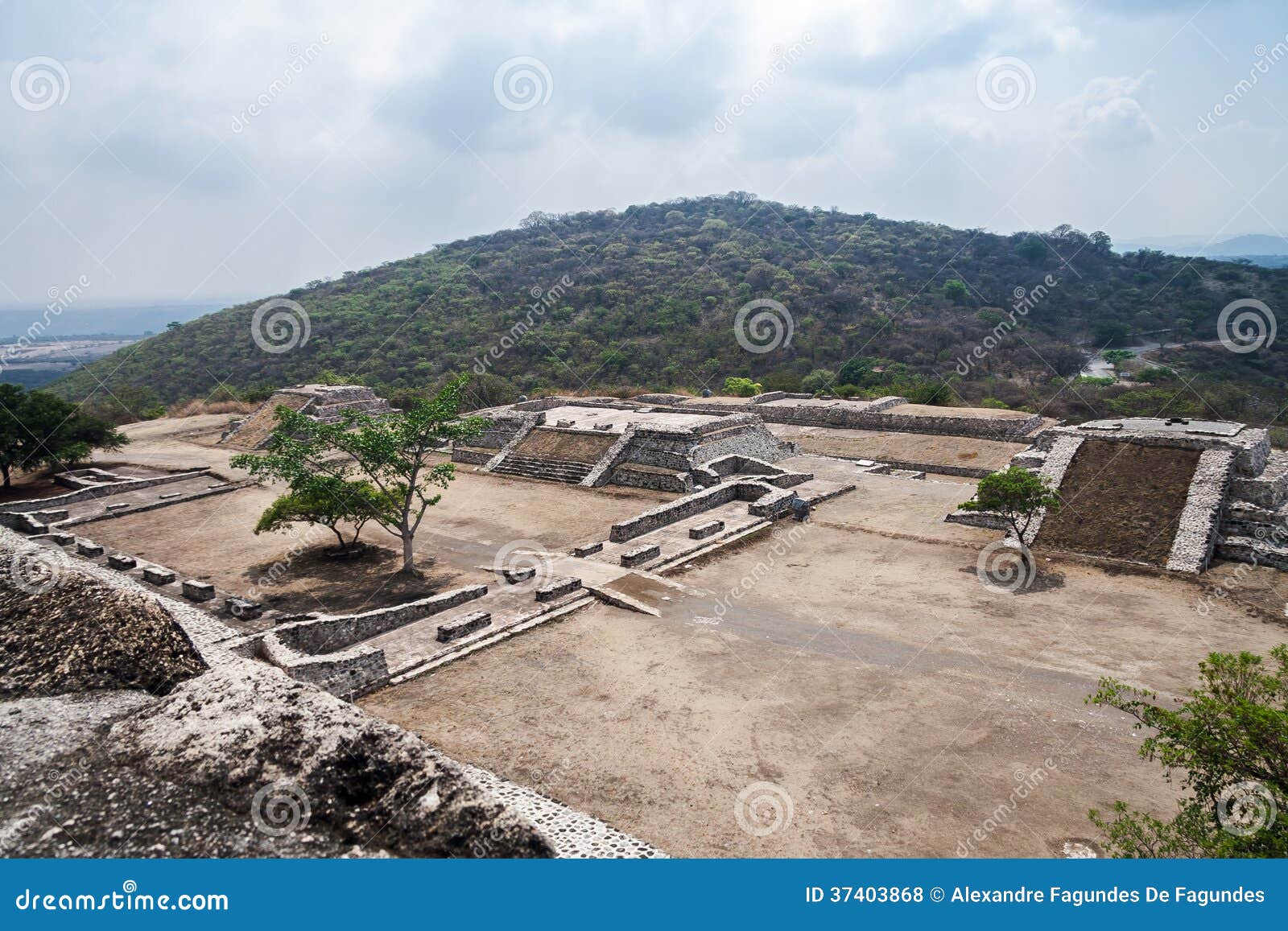 Xochicalco Toltec Ruins Mexico Stock Photo - Image of stone, stairs ...
