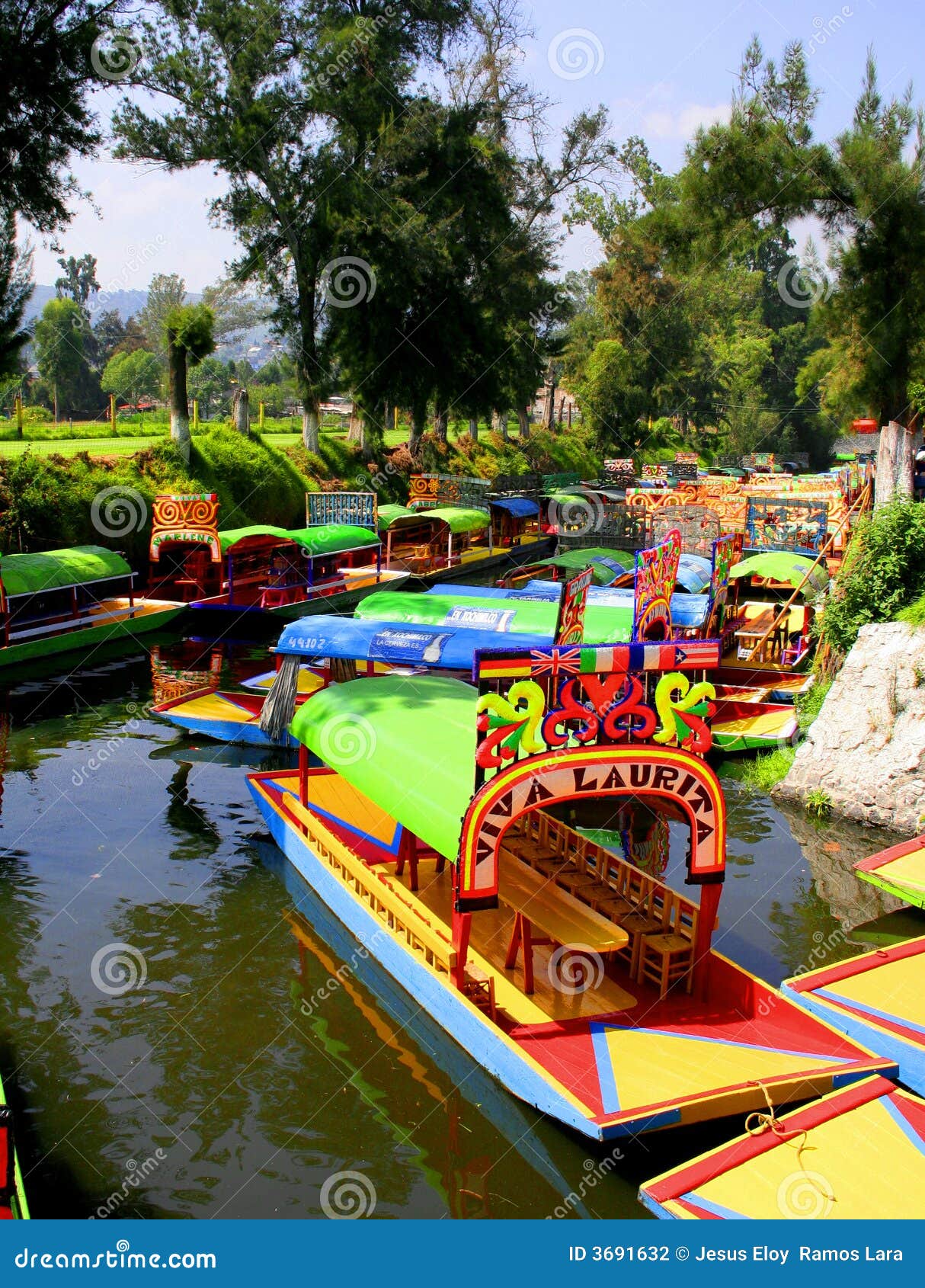 Xochimilco editorial photography. Image of american, channel - 3691632