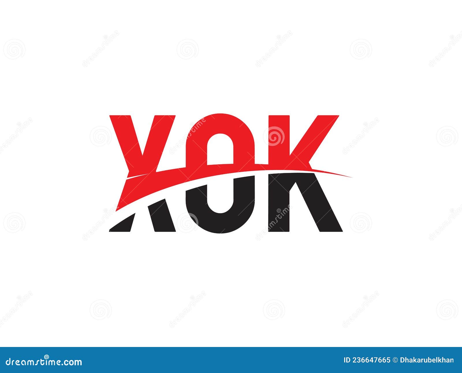 XOK Letter Initial Logo Design Vector Illustration Stock Vector ...