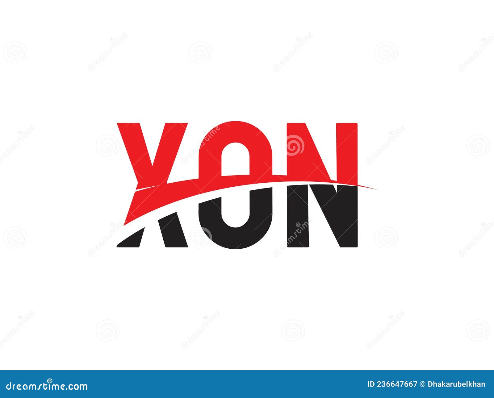 XON Letter Initial Logo Design Vector Illustration Stock Vector ...