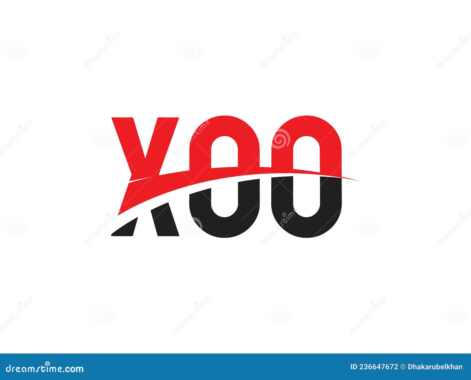 XOO Letter Initial Logo Design Vector Illustration Stock Vector ...