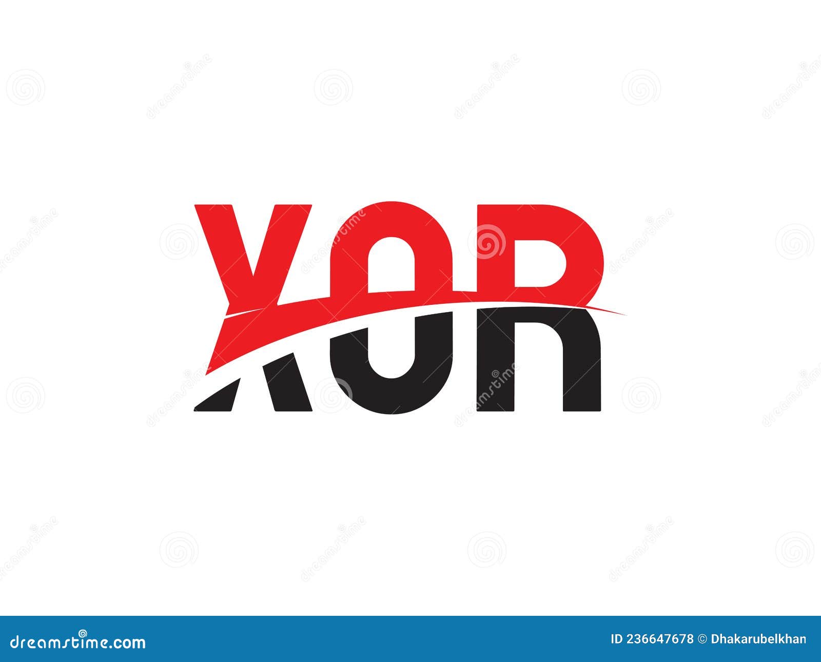 XOR Letter Initial Logo Design Vector Illustration Stock Vector ...