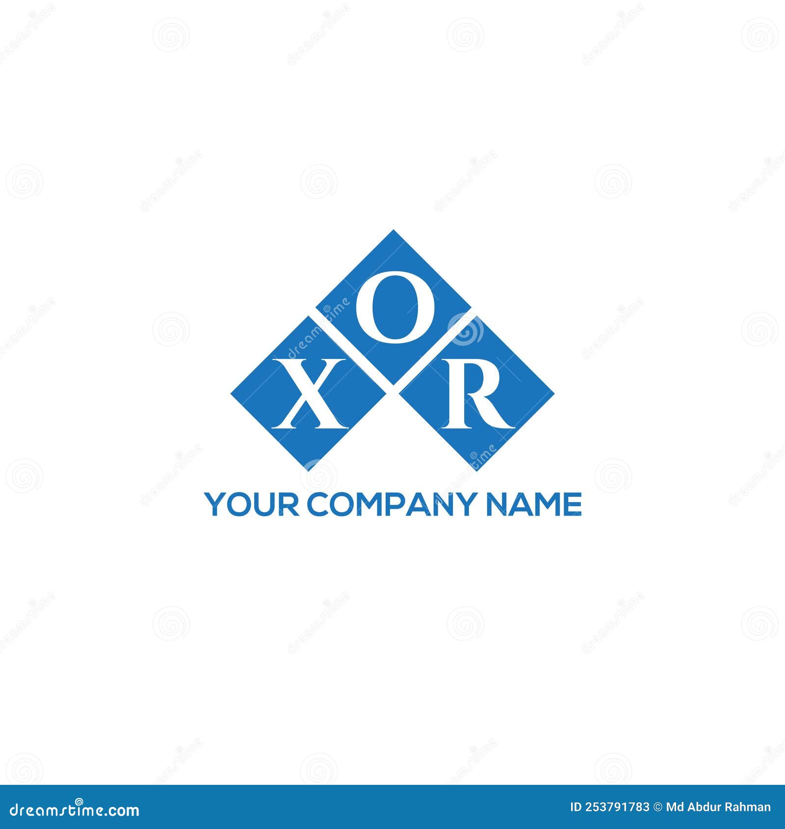 XOR Letter Logo Design on WHITE Background. XOR Creative Initials ...