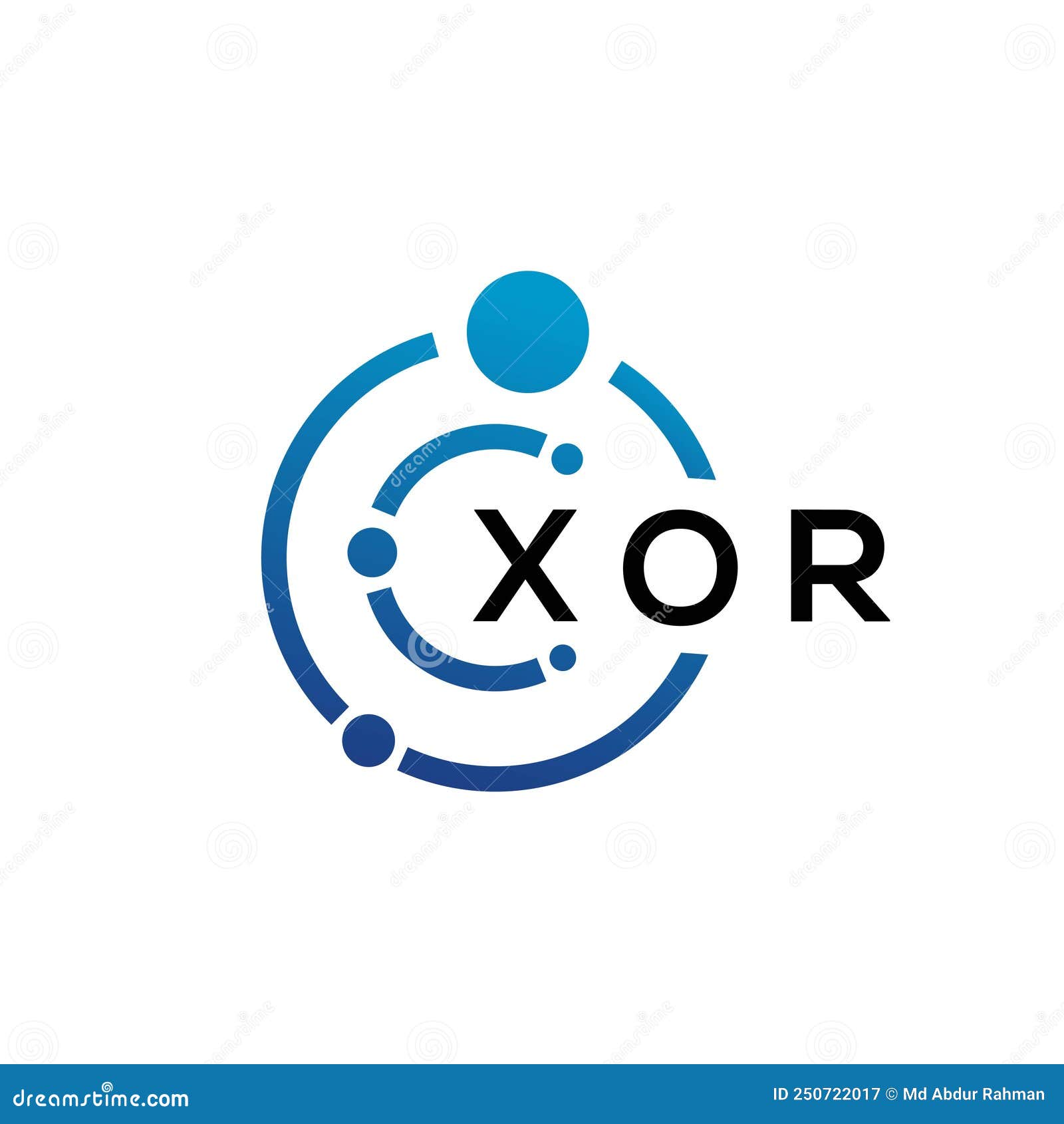 XOR Letter Technology Logo Design On White Background. XOR Creative ...