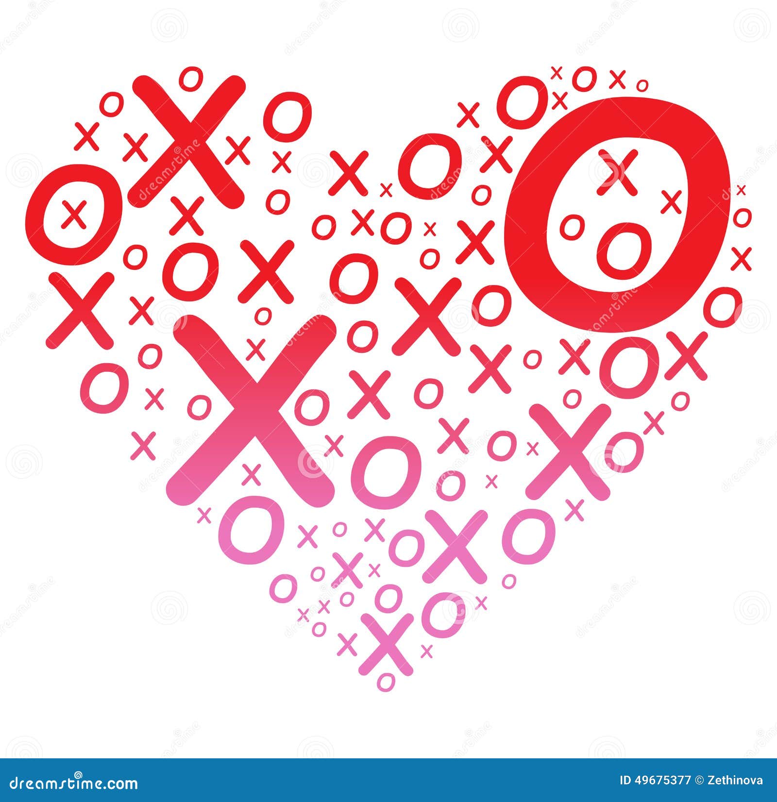 XOXO Heart stock illustration. Illustration of file, decor - 49675377