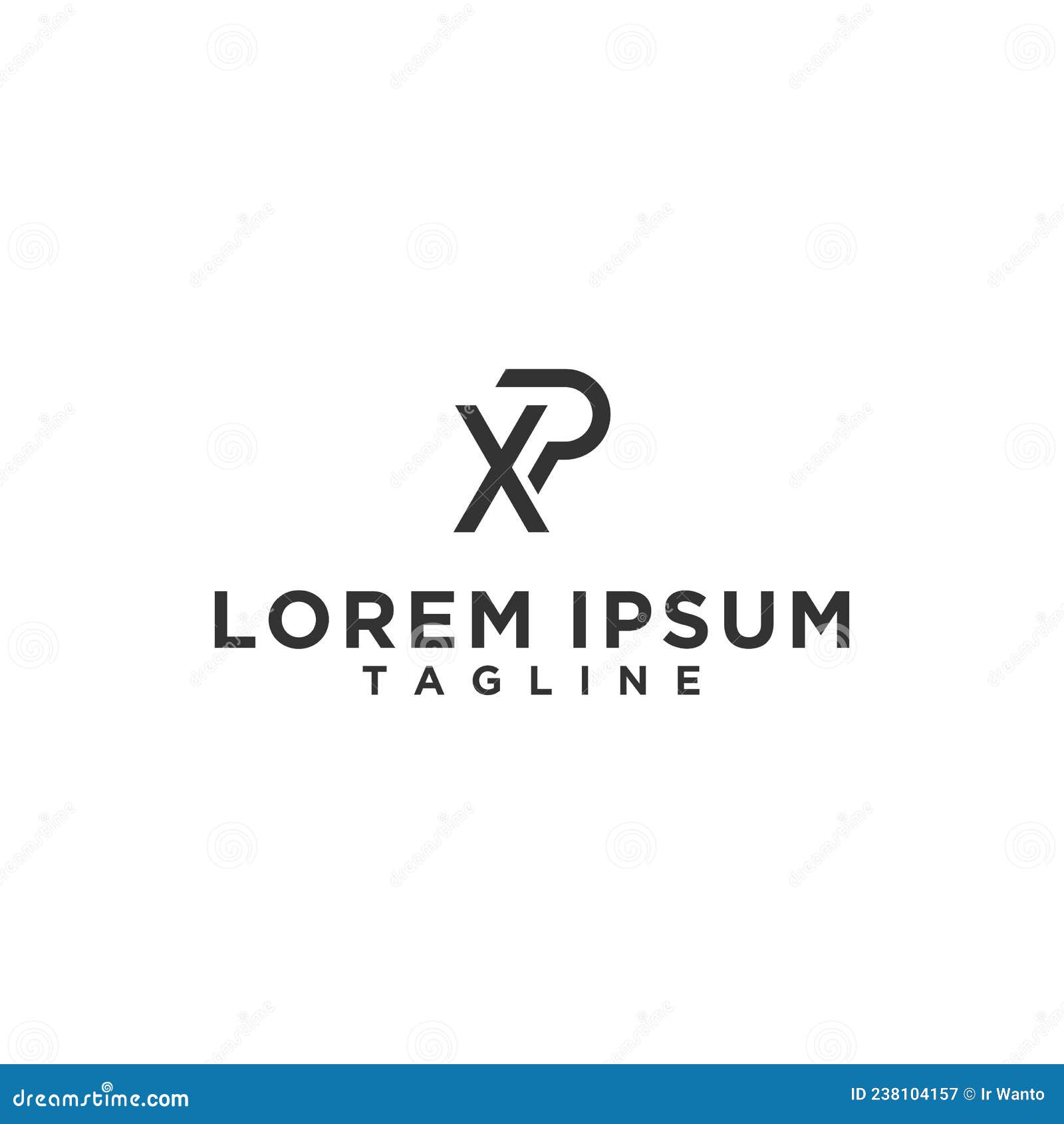 Xp or Px Monogram Logo Design Stock Vector - Illustration of vector ...