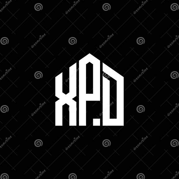 XPD Letter Logo Design on BLACK Background. XPD Creative Initials ...
