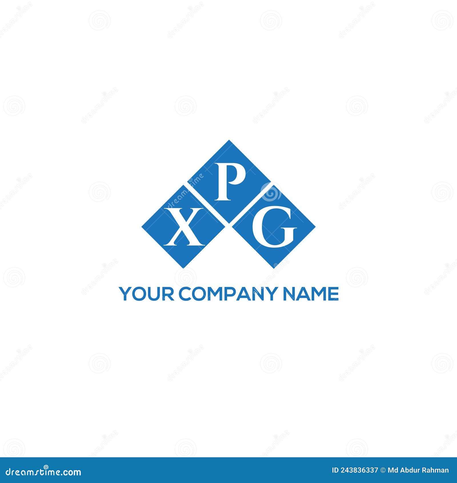 XPG Letter Logo Design on White Background. XPG Creative Initials ...