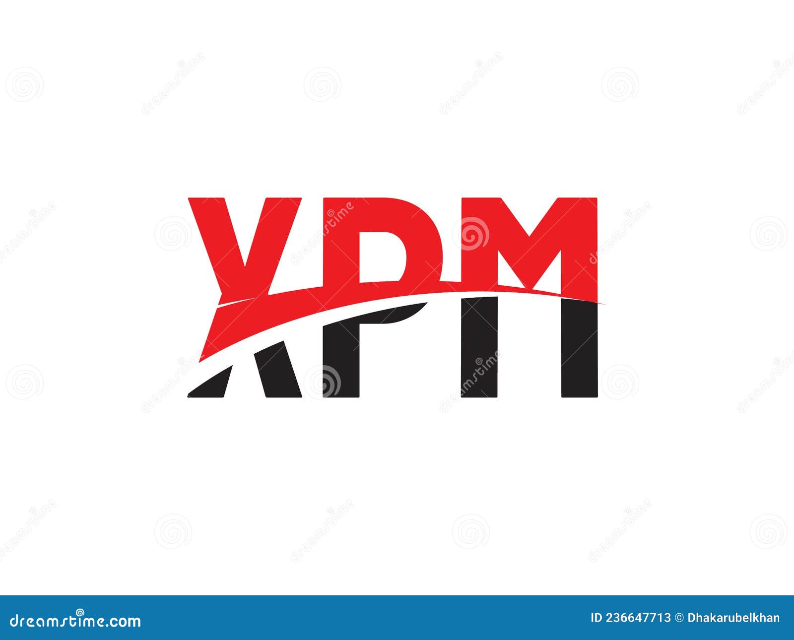 XPM Letter Initial Logo Design Vector Illustration Stock Vector ...