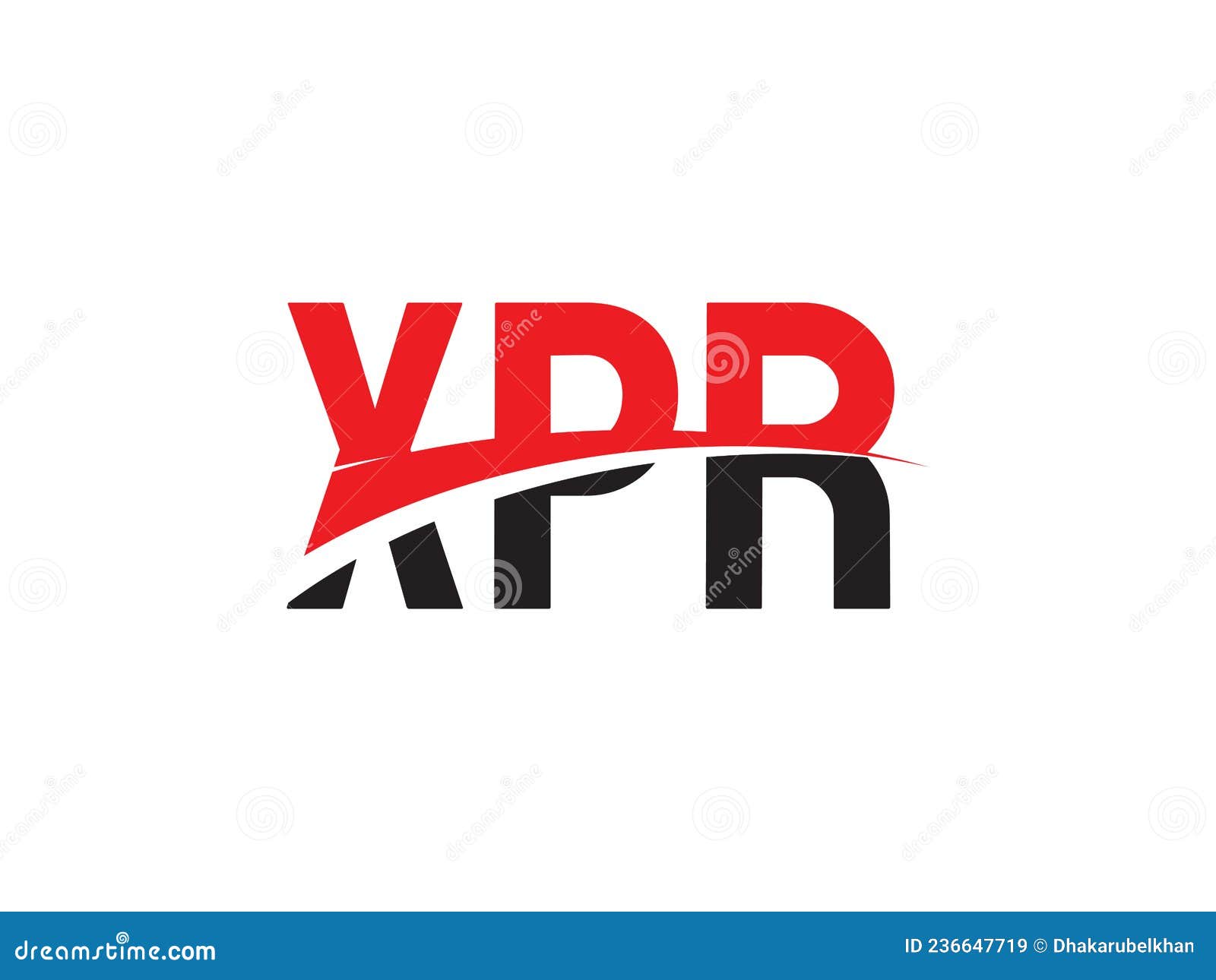 XPR Letter Initial Logo Design Vector Illustration Stock Vector ...