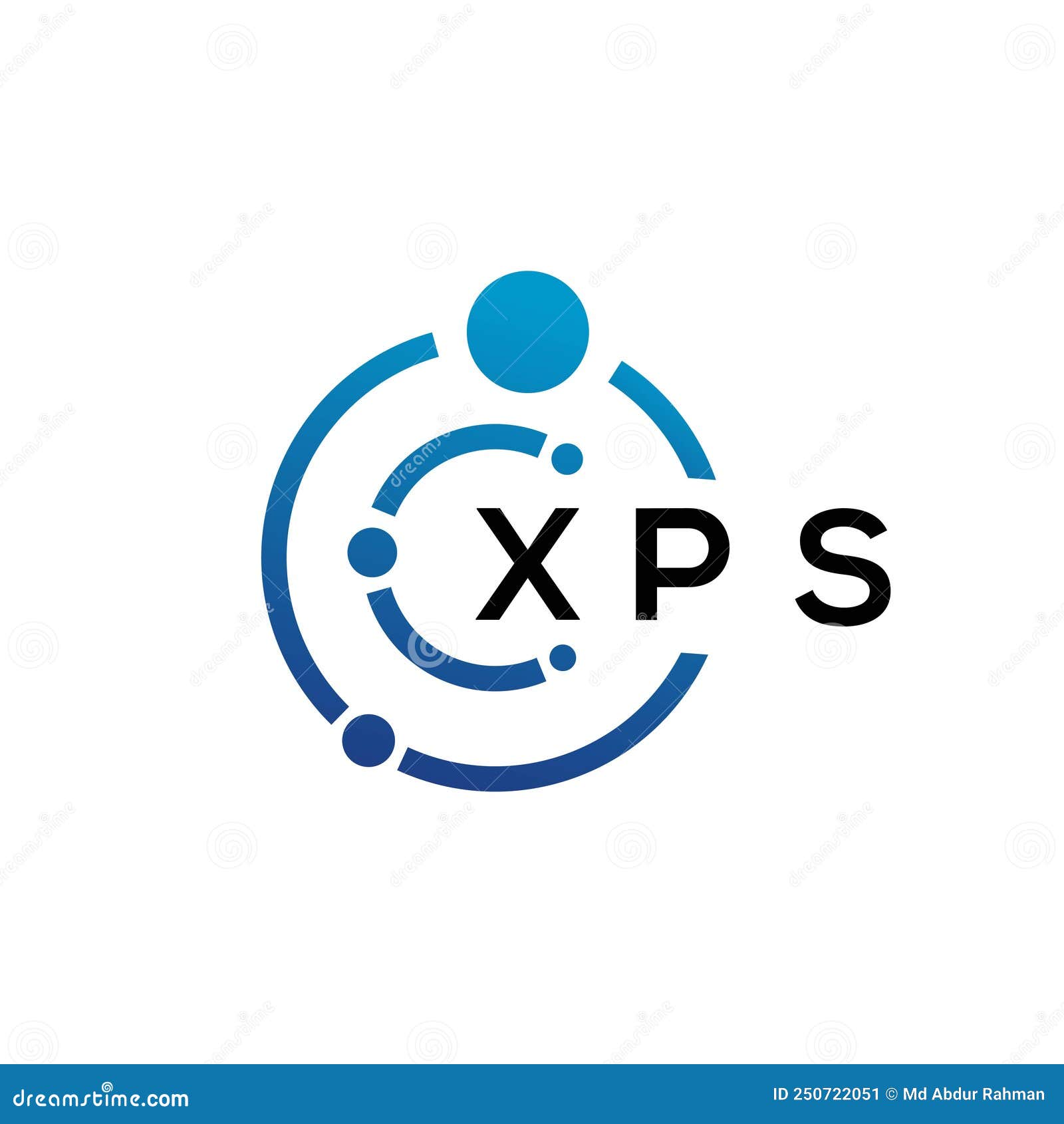 XPS Letter Technology Logo Design on White Background. XPS Creative ...