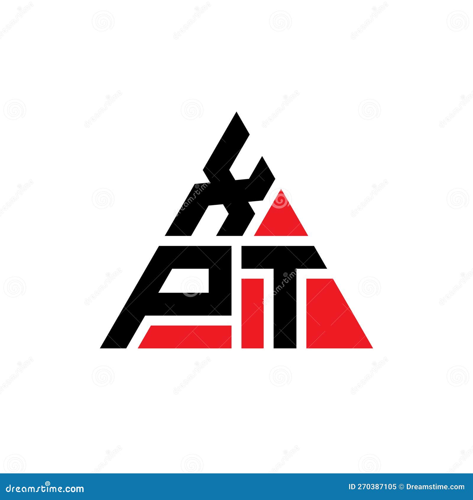 XPT Triangle Letter Logo Design with Triangle Shape. XPT Triangle Logo ...