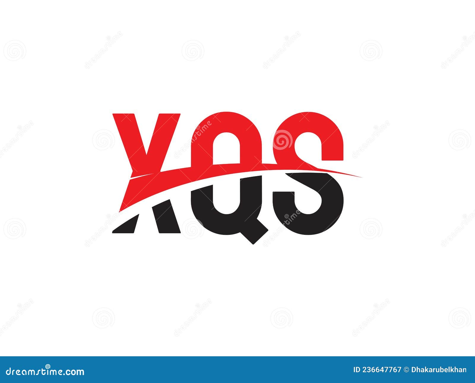 XQS Letter Initial Logo Design Vector Illustration Stock Vector ...