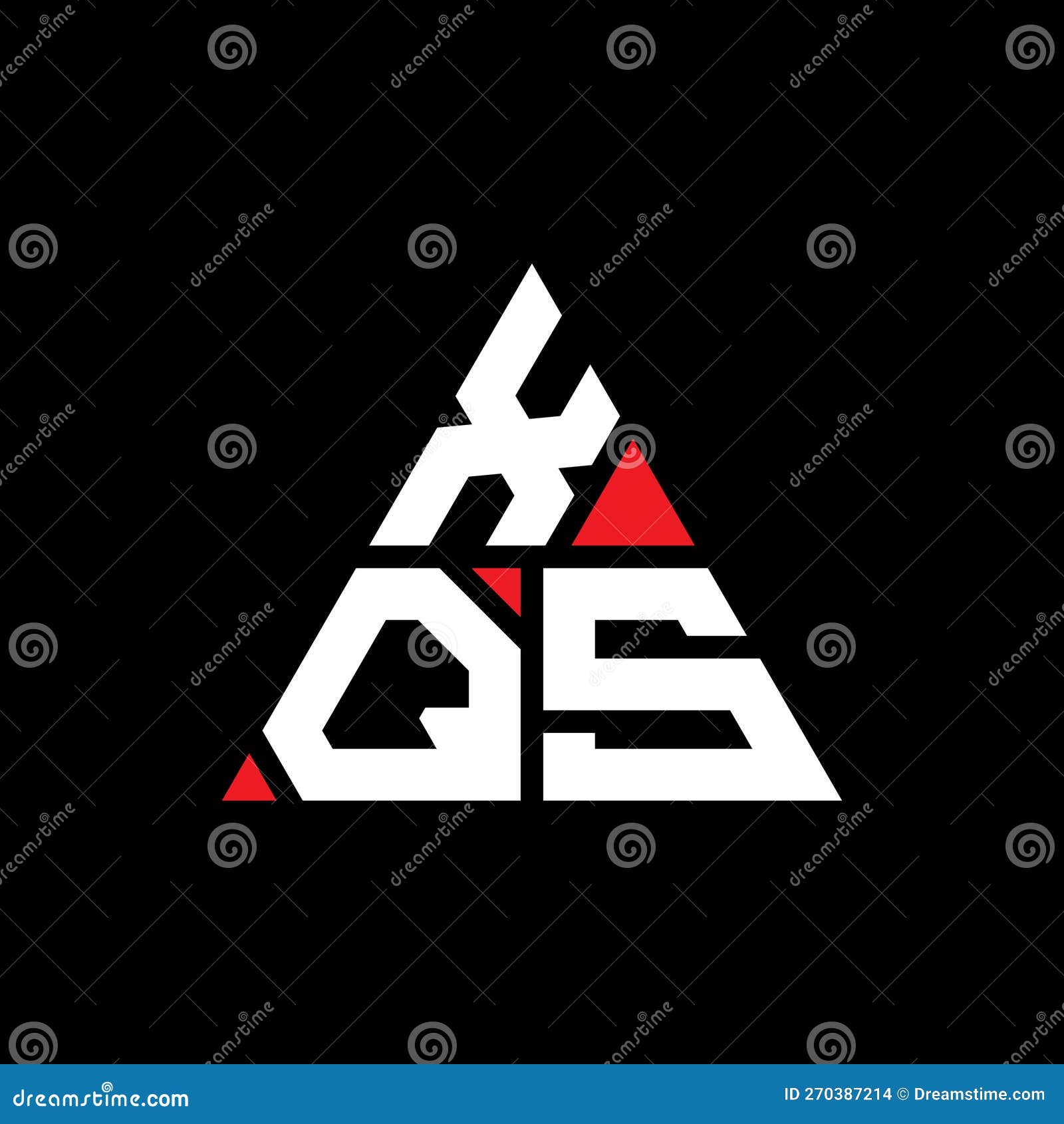 XQS Triangle Letter Logo Design with Triangle Shape. XQS Triangle Logo ...