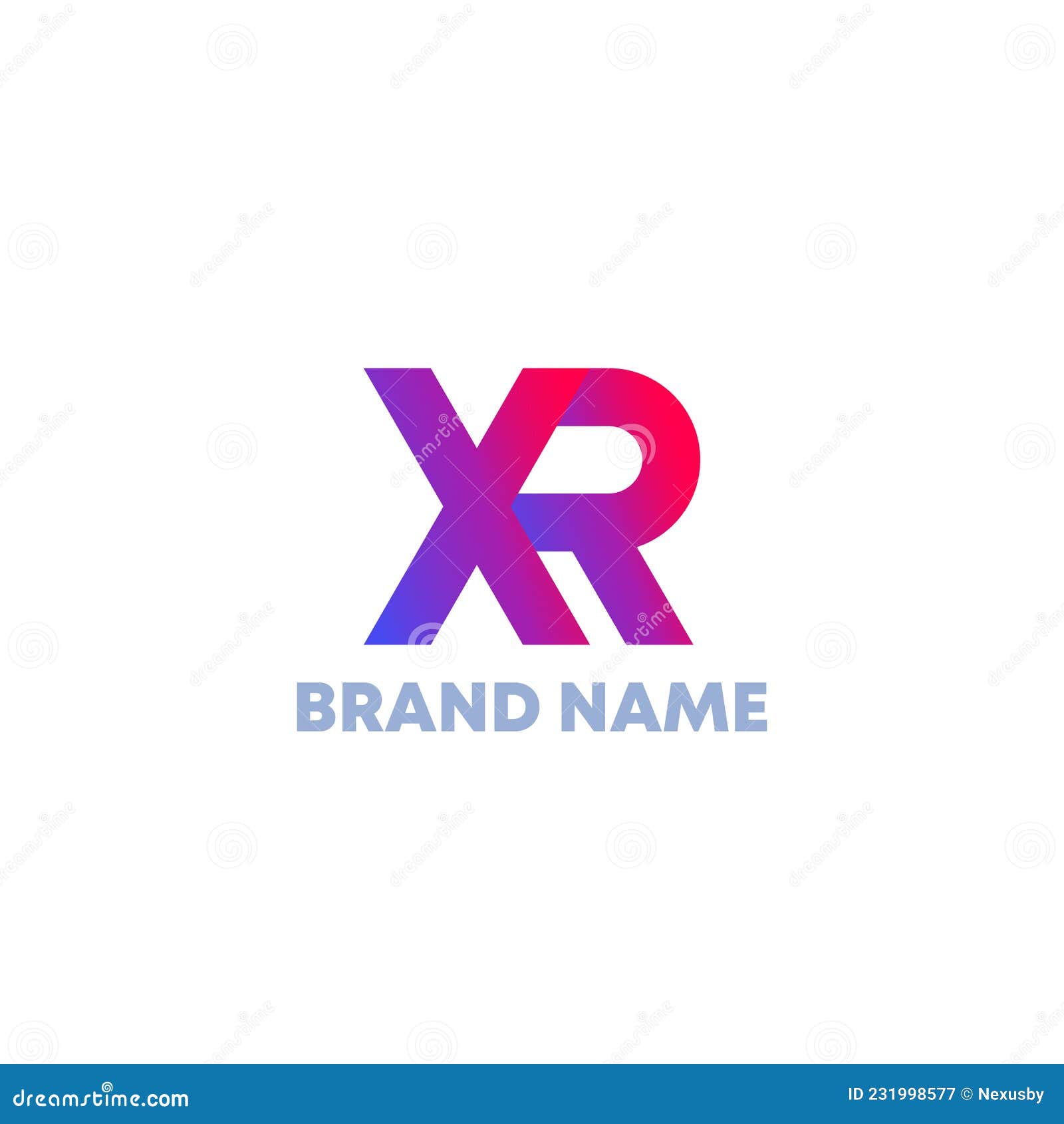 XR Letters Logo, Vector Design Stock Vector - Illustration of logotype ...