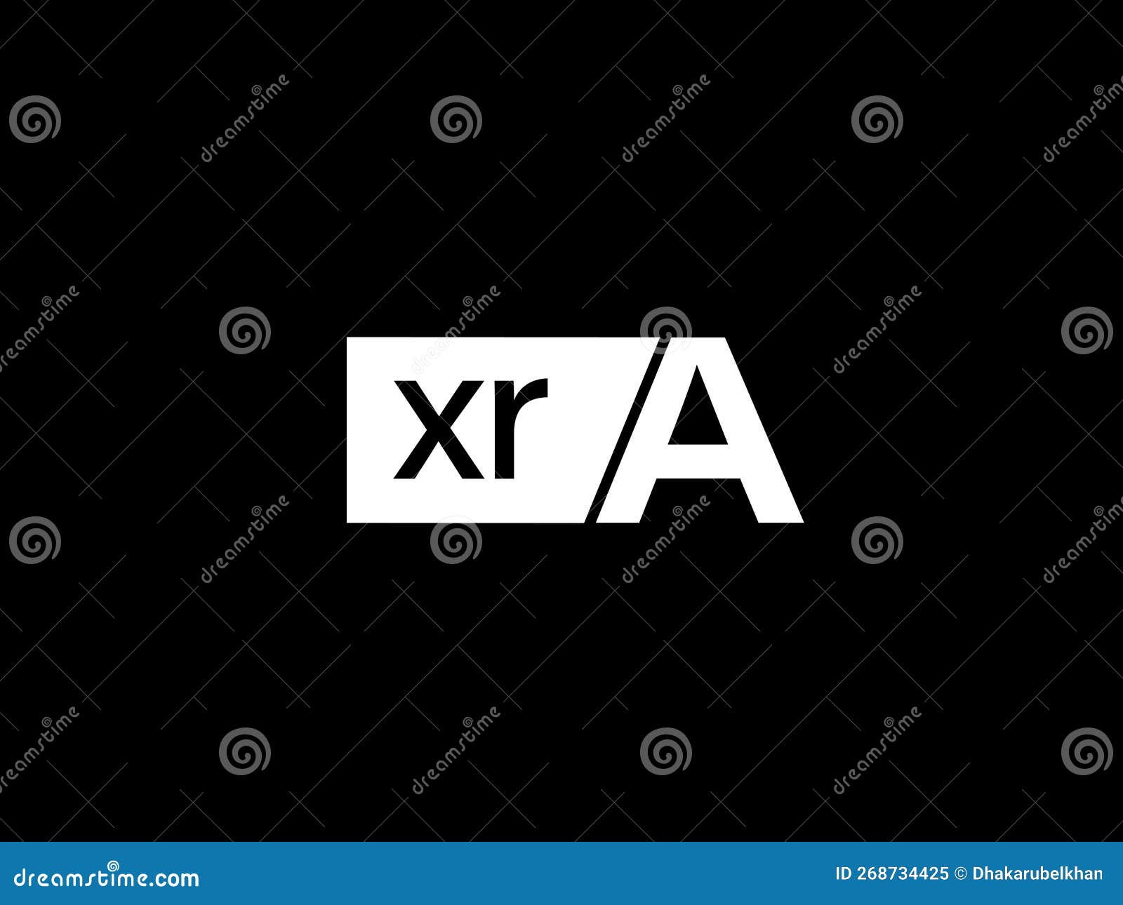 XRA Logo and Graphics Design Vector Art, Icons Isolated on Black ...