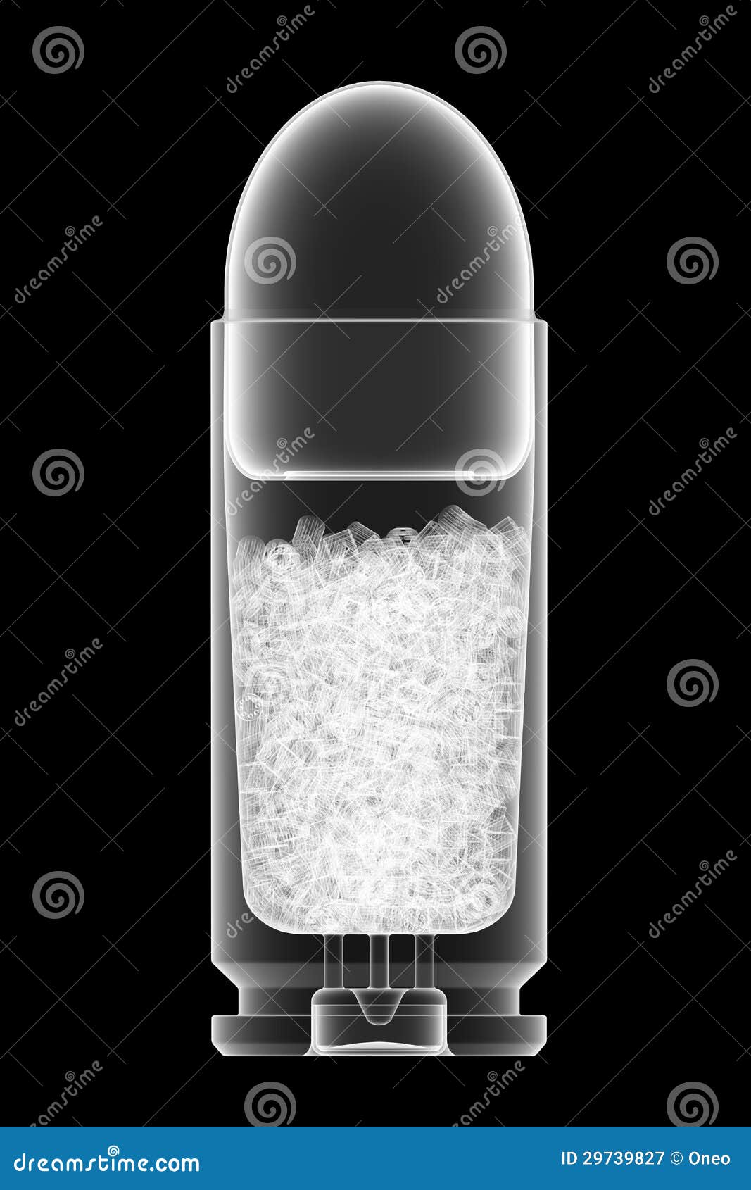 Xray Bullet Cartridge On Black Royalty-Free Stock Photography ...