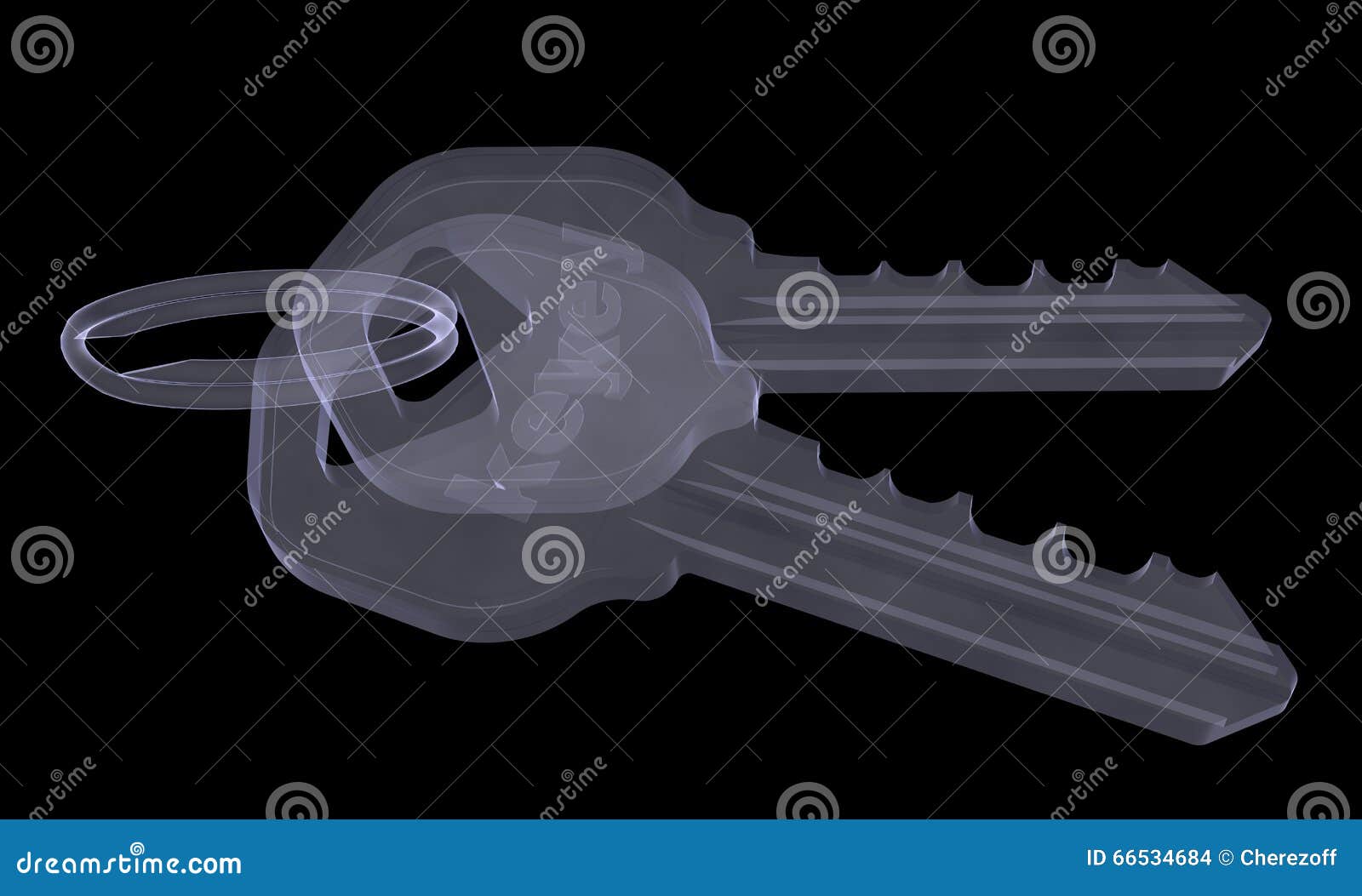 Xray of door keys stock photo. Image of close, steel - 66534684