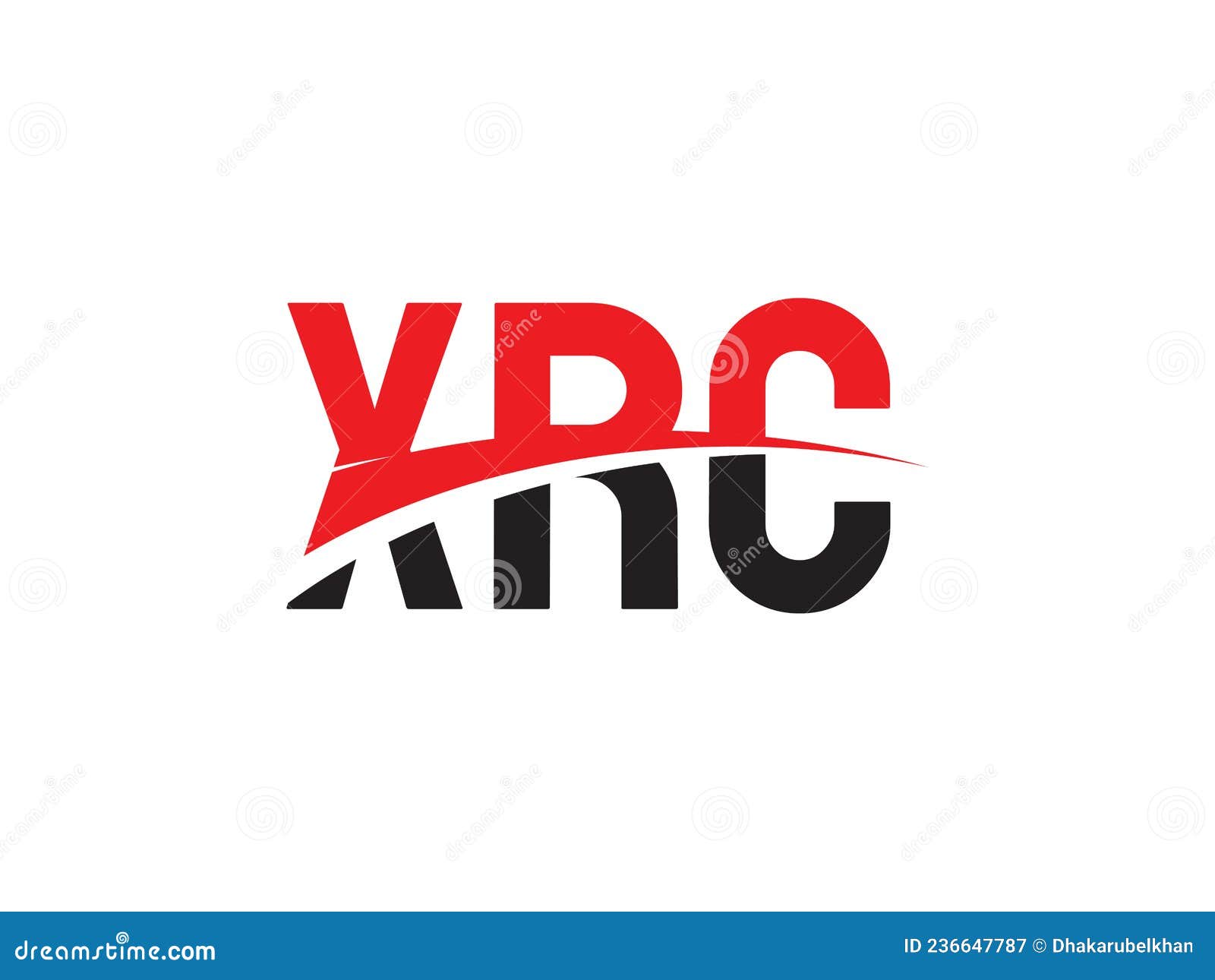XRC Letter Initial Logo Design Vector Illustration Stock Vector ...