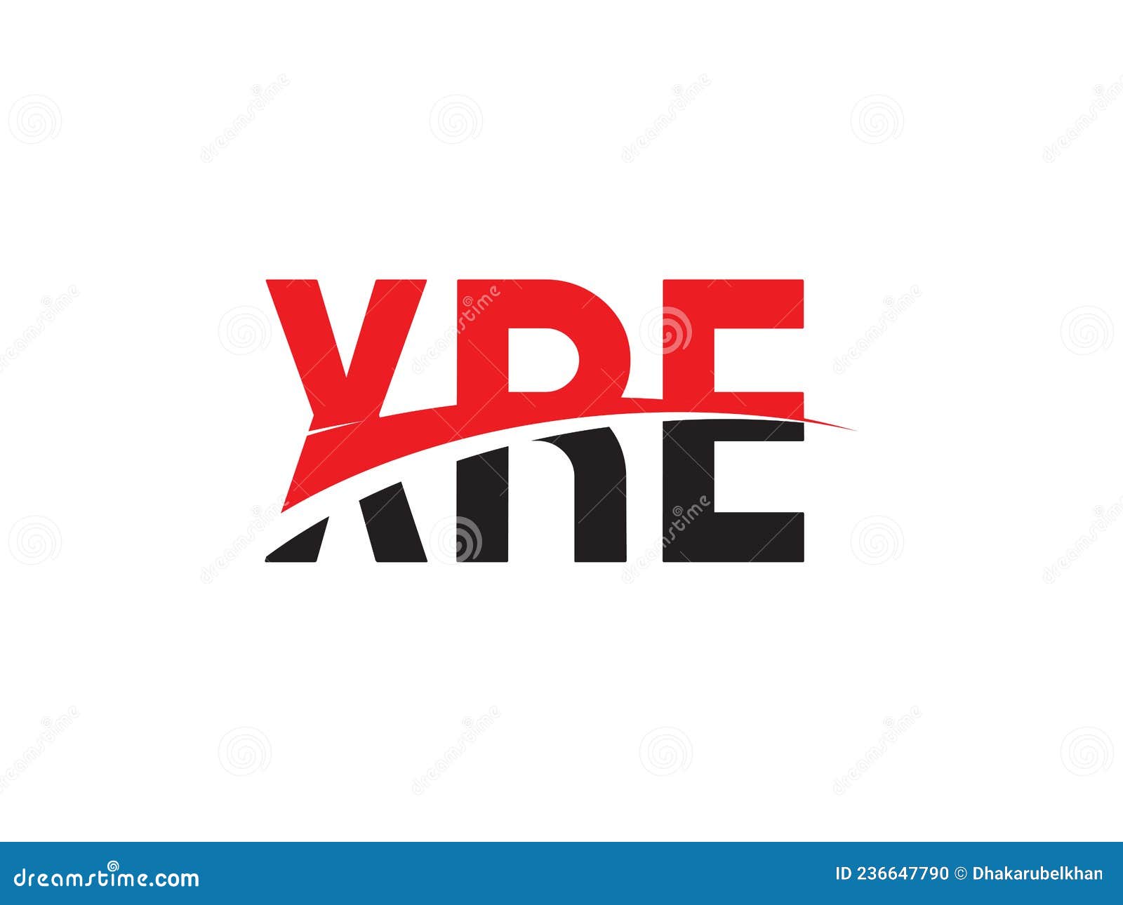 XRE Letter Initial Logo Design Vector Illustration Stock Vector ...