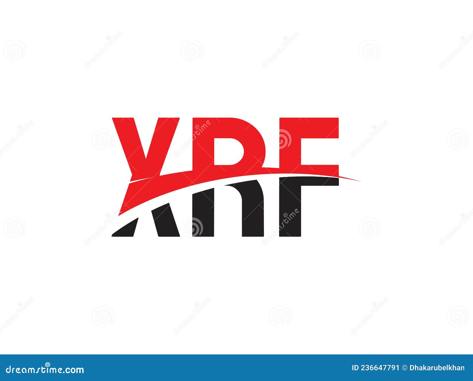 XRF Letter Initial Logo Design Vector Illustration Stock Vector ...