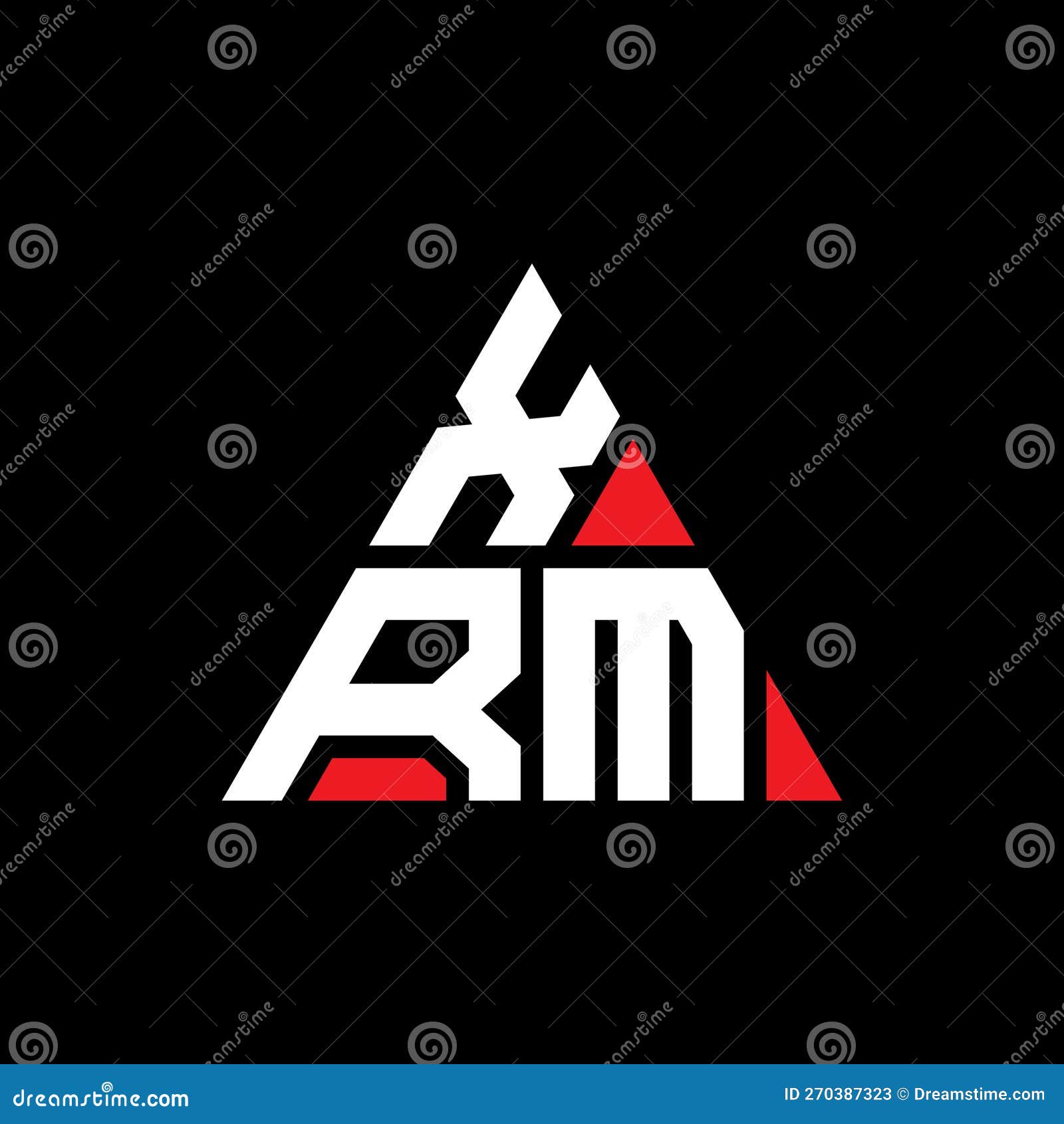 XRM Triangle Letter Logo Design with Triangle Shape. XRM Triangle Logo ...