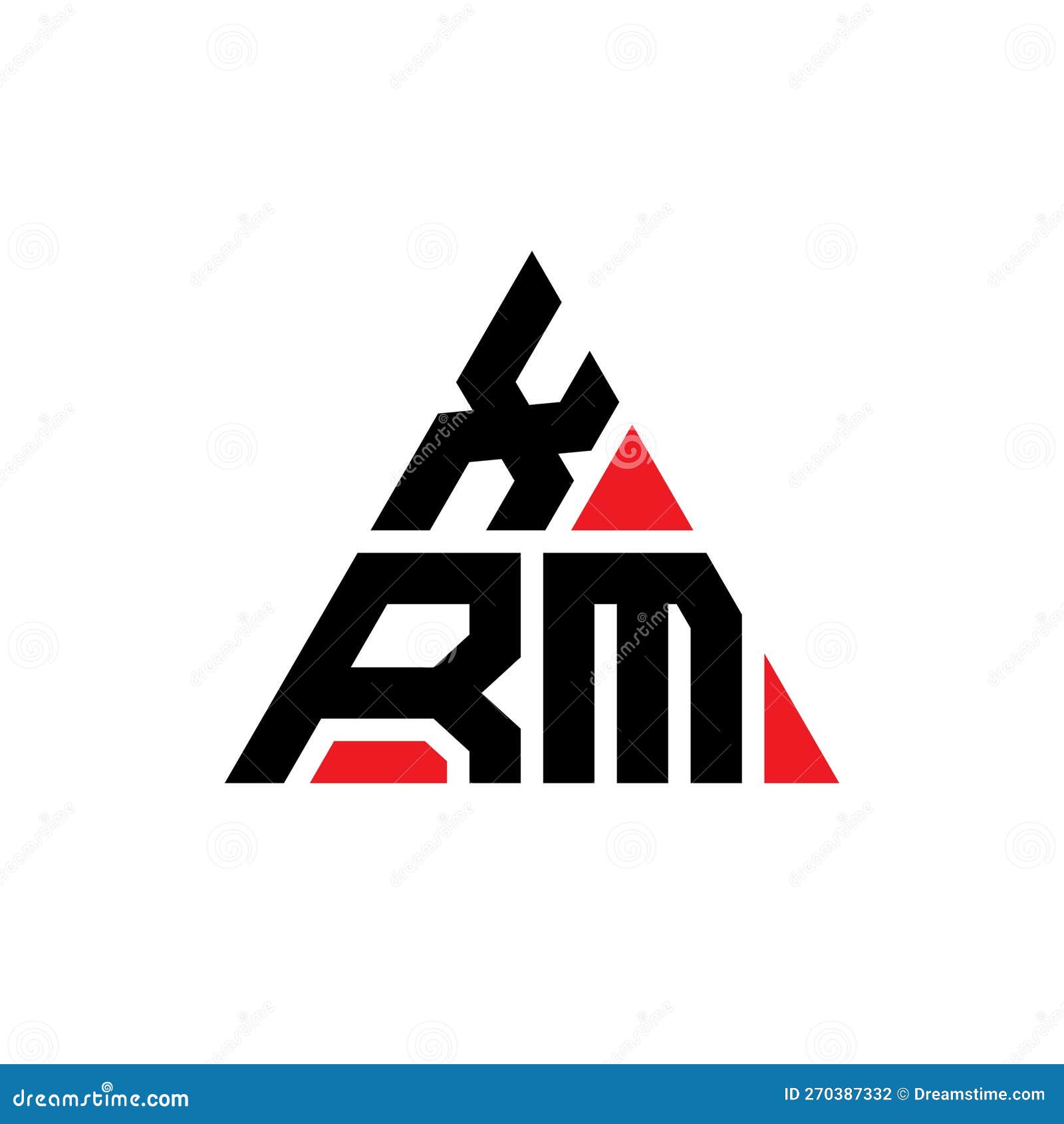 XRM Triangle Letter Logo Design with Triangle Shape. XRM Triangle Logo ...