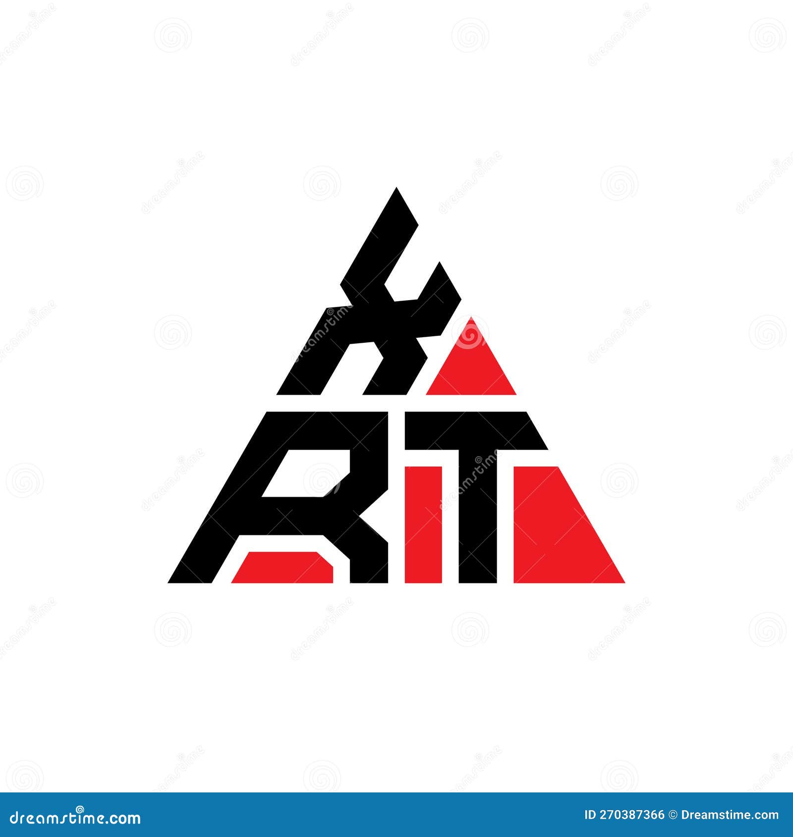 XRT Triangle Letter Logo Design with Triangle Shape. XRT Triangle Logo ...