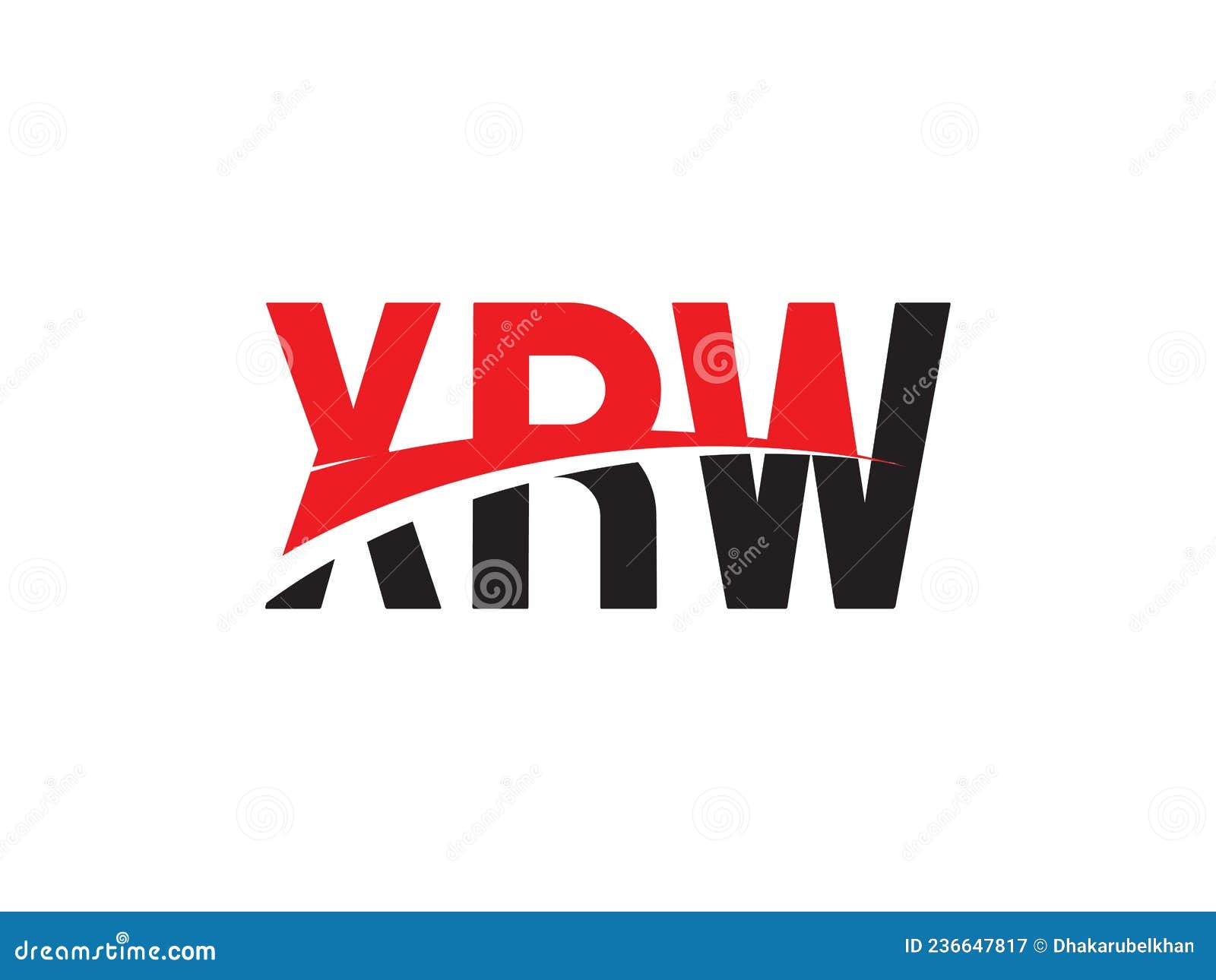 XRW Letter Initial Logo Design Vector Illustration Stock Vector ...