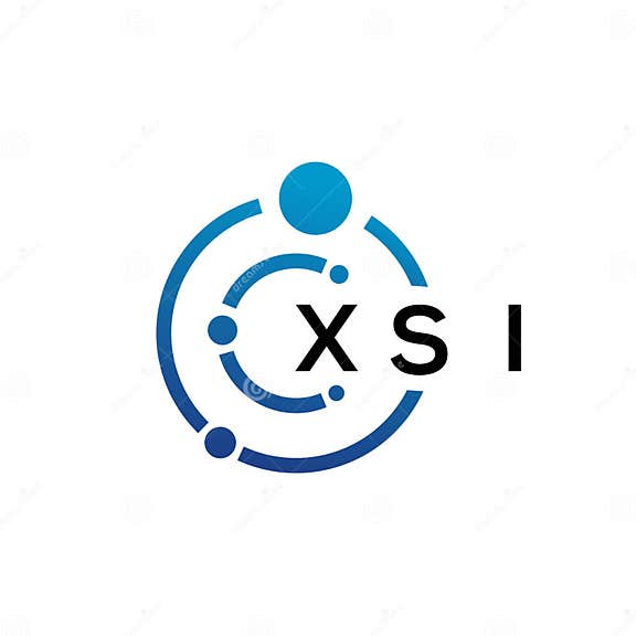 XSI Letter Technology Logo Design on White Background. XSI Creative ...
