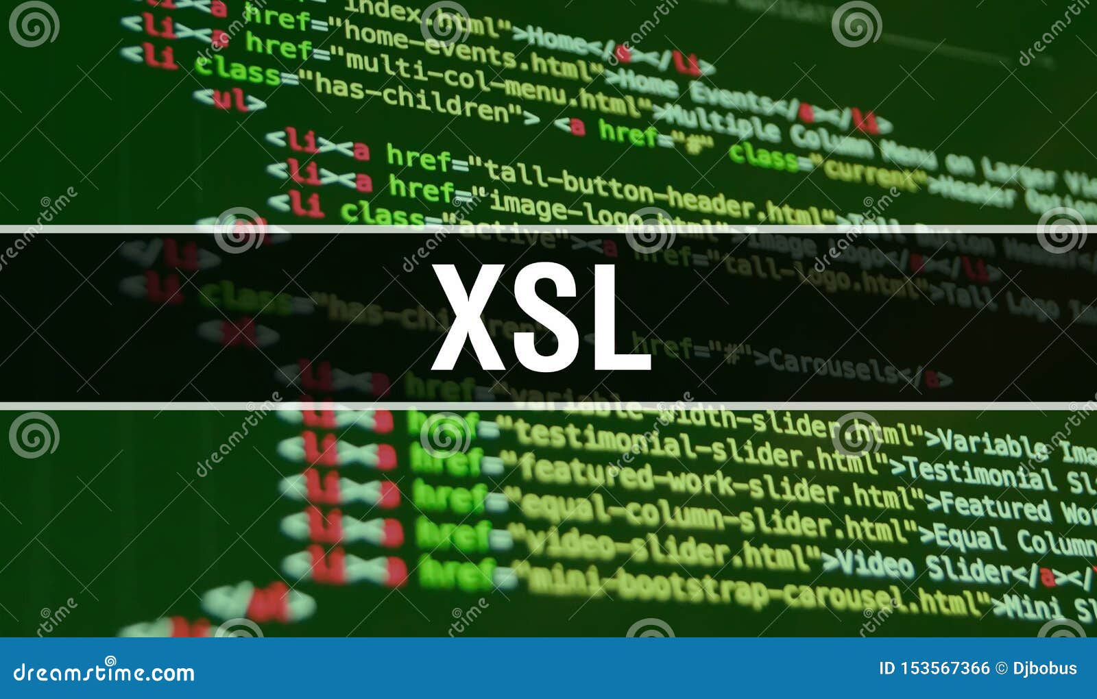 Xsl With Binary Code Digital Technology Background Abstract Background With Program Code And 2356