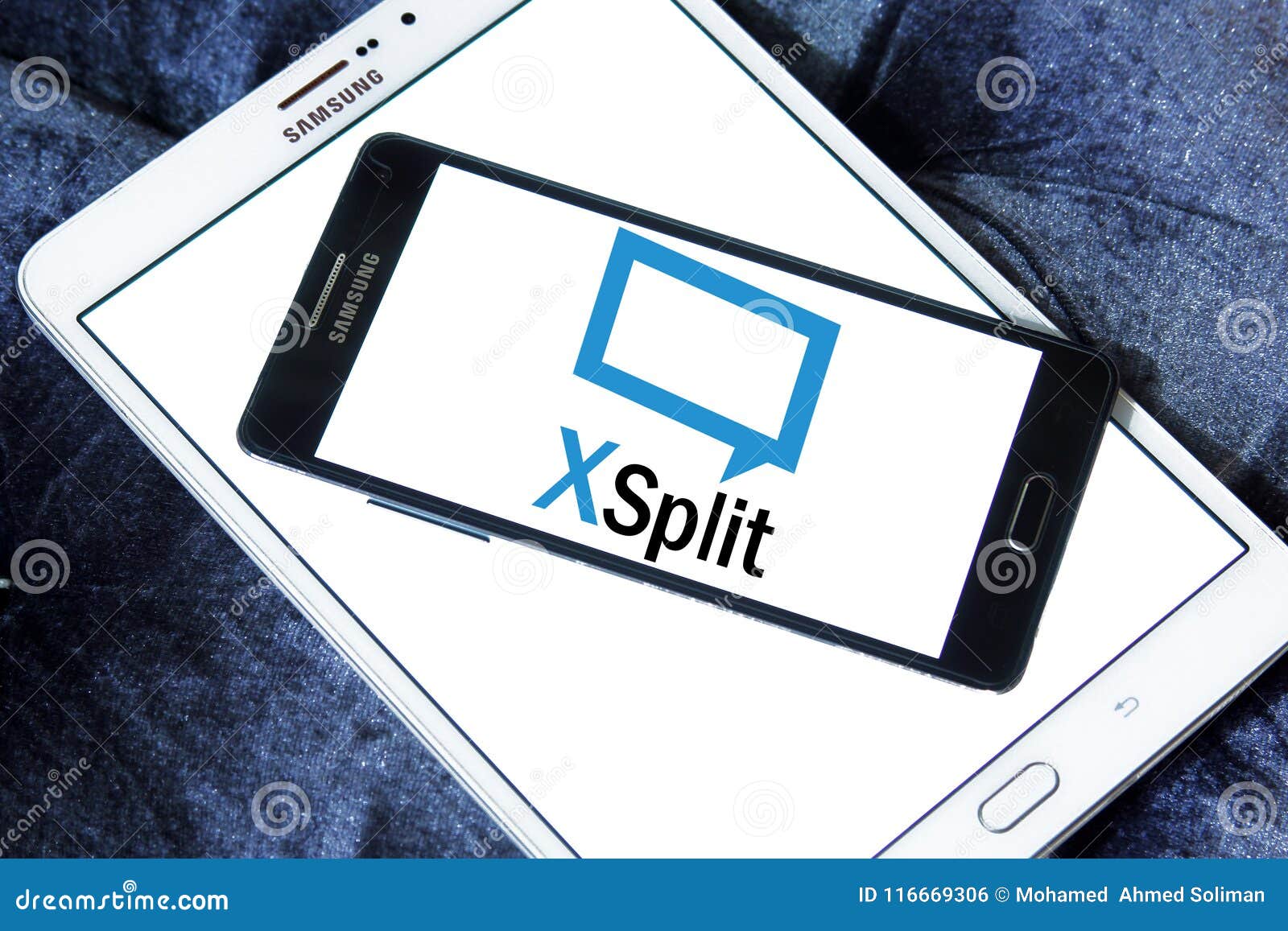 XSplit application logo editorial photo. Image of recording - 116669306