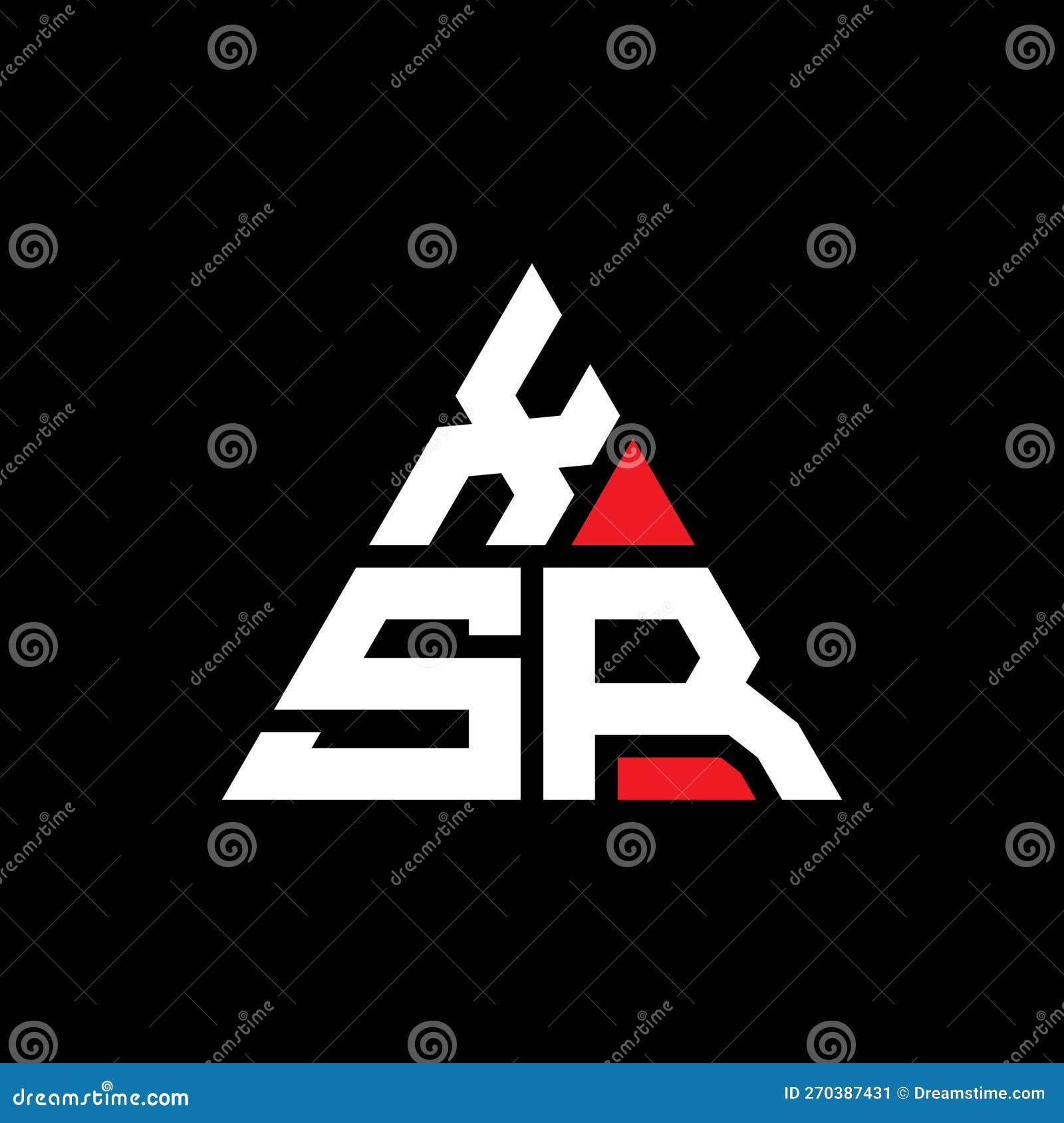 XSR Triangle Letter Logo Design with Triangle Shape. XSR Triangle Logo ...