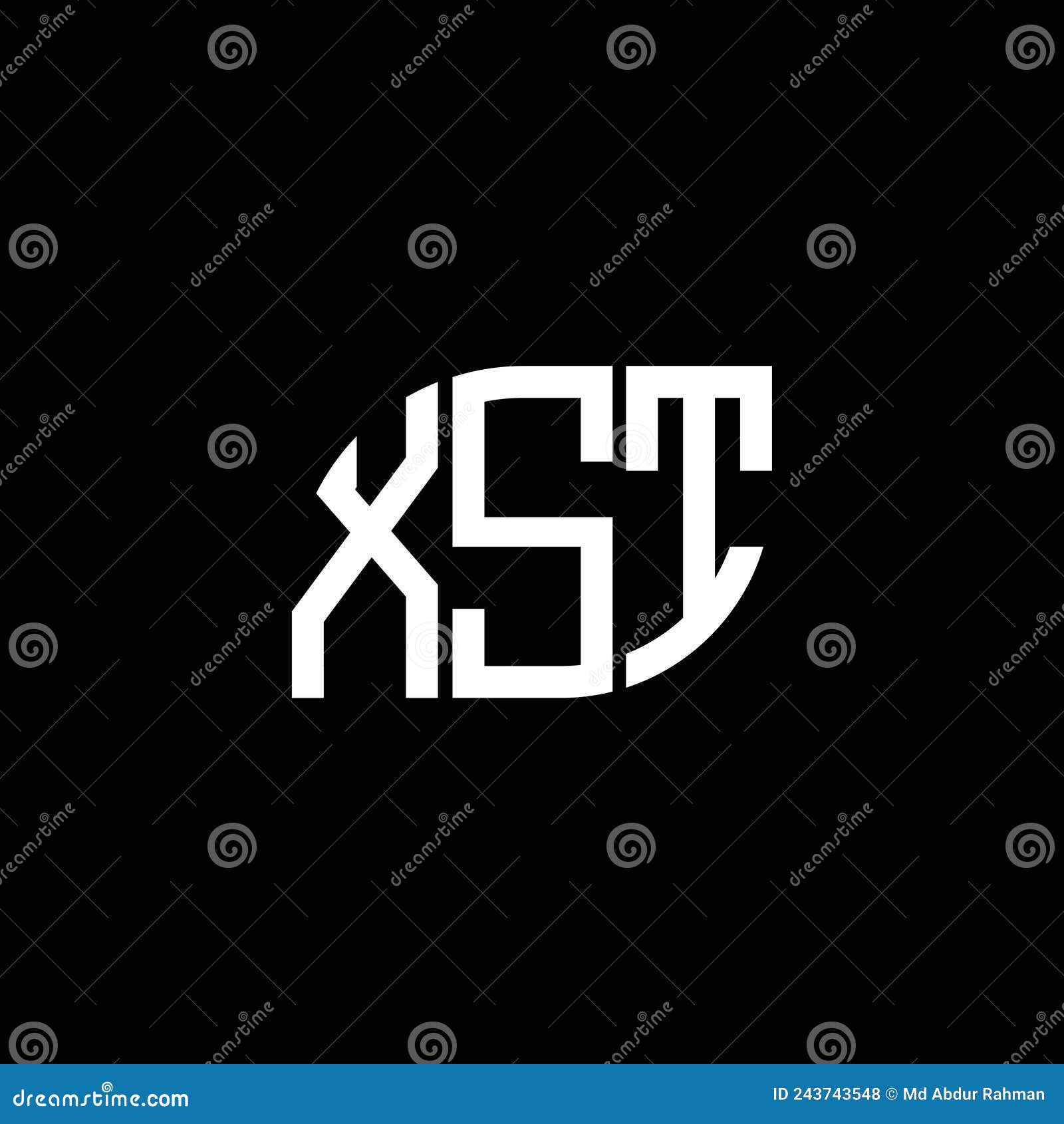 XST Letter Logo Design on Black Background. XST Creative Initials ...
