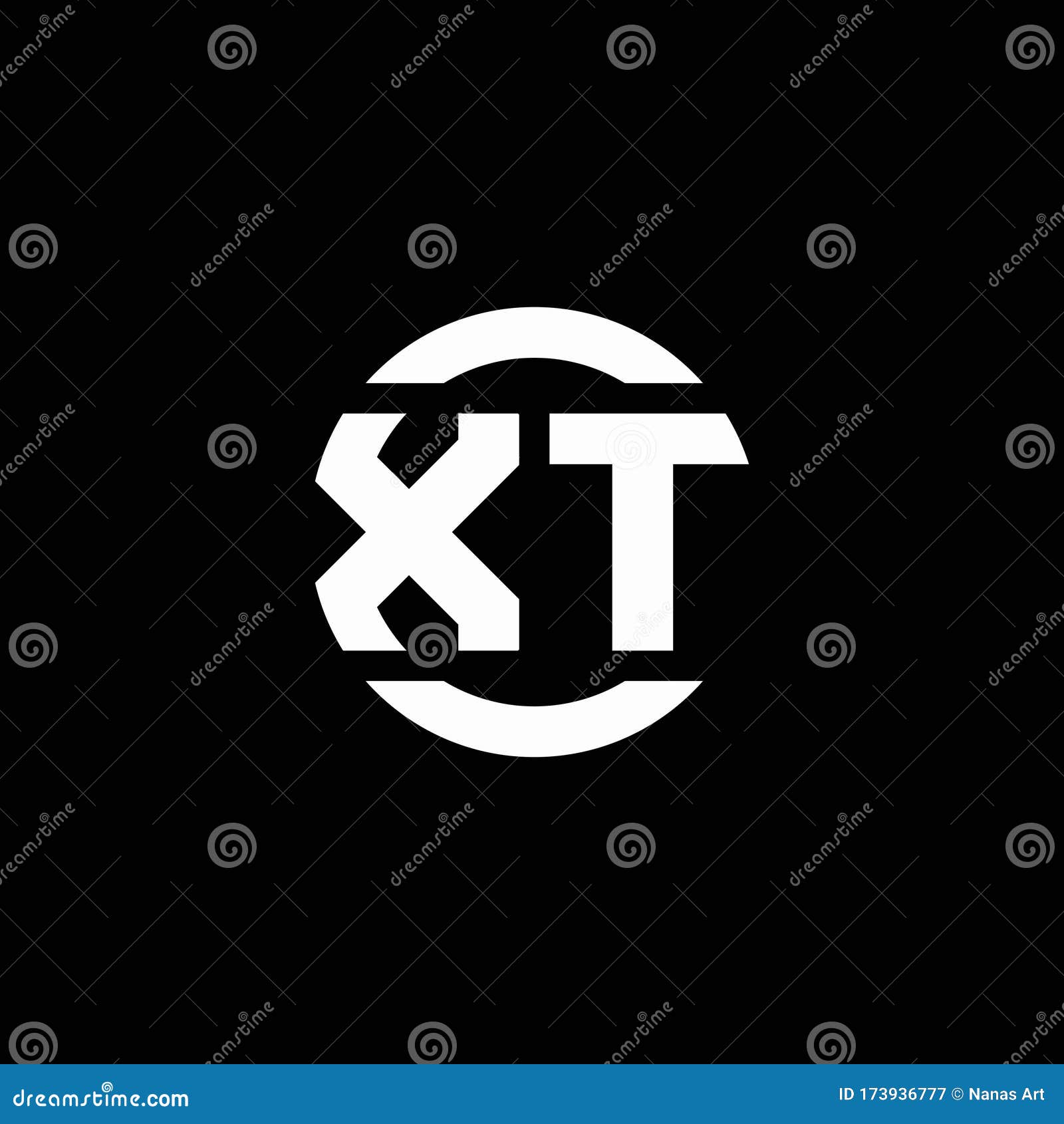 XT Logo Monogram Isolated on Circle Element Design Template Stock ...