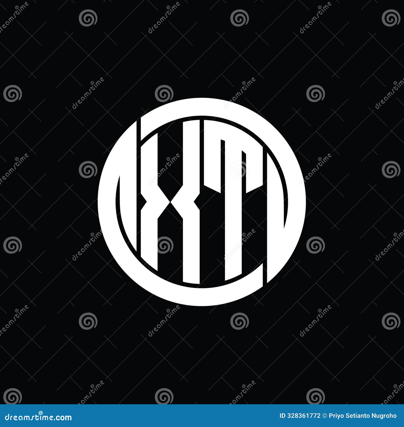 XT Logo Monogram Shield Inside Circle Shape Vector Images Design ...
