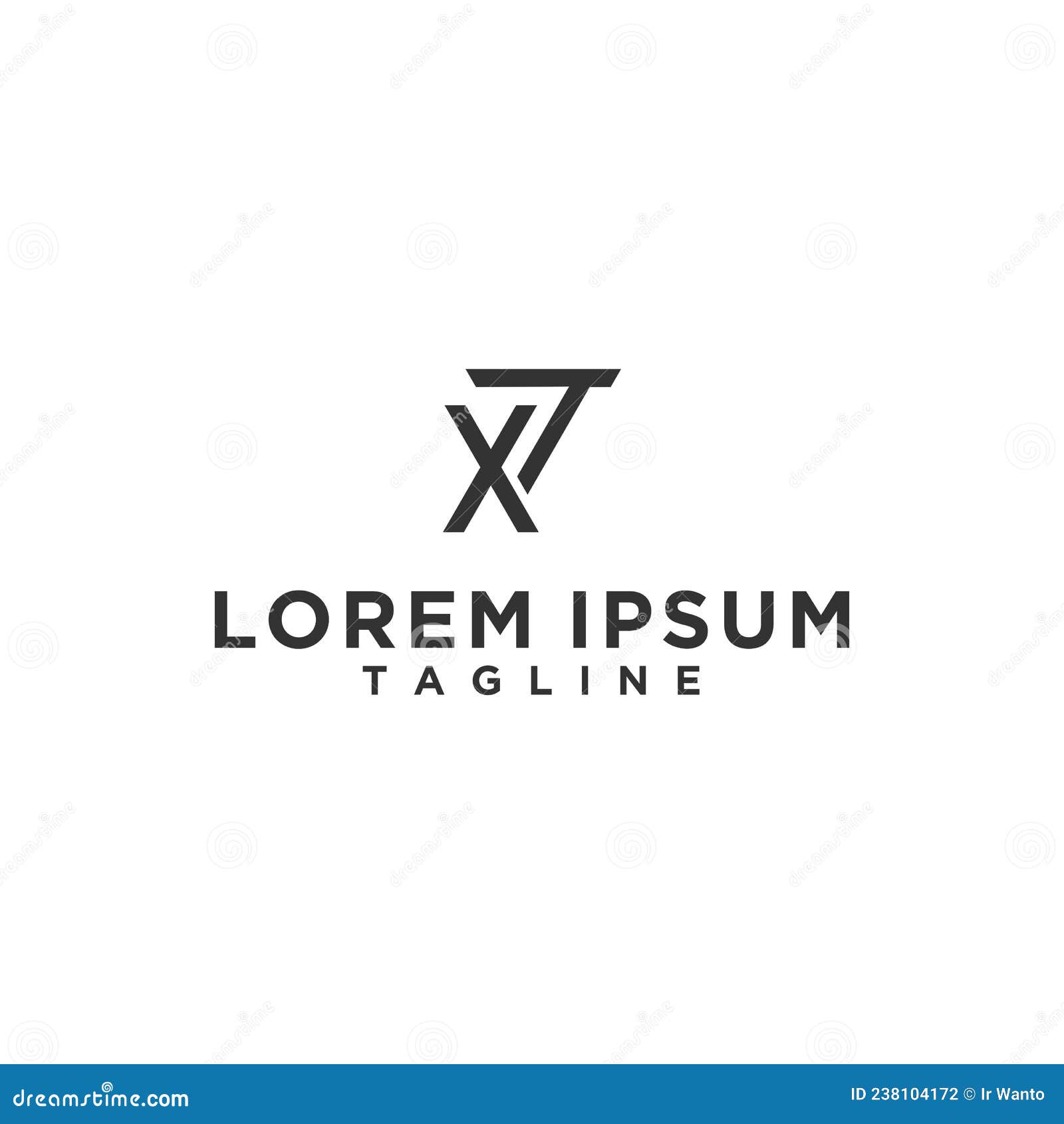 Xt or Tx Monogram Logo Design Stock Vector - Illustration of letter ...