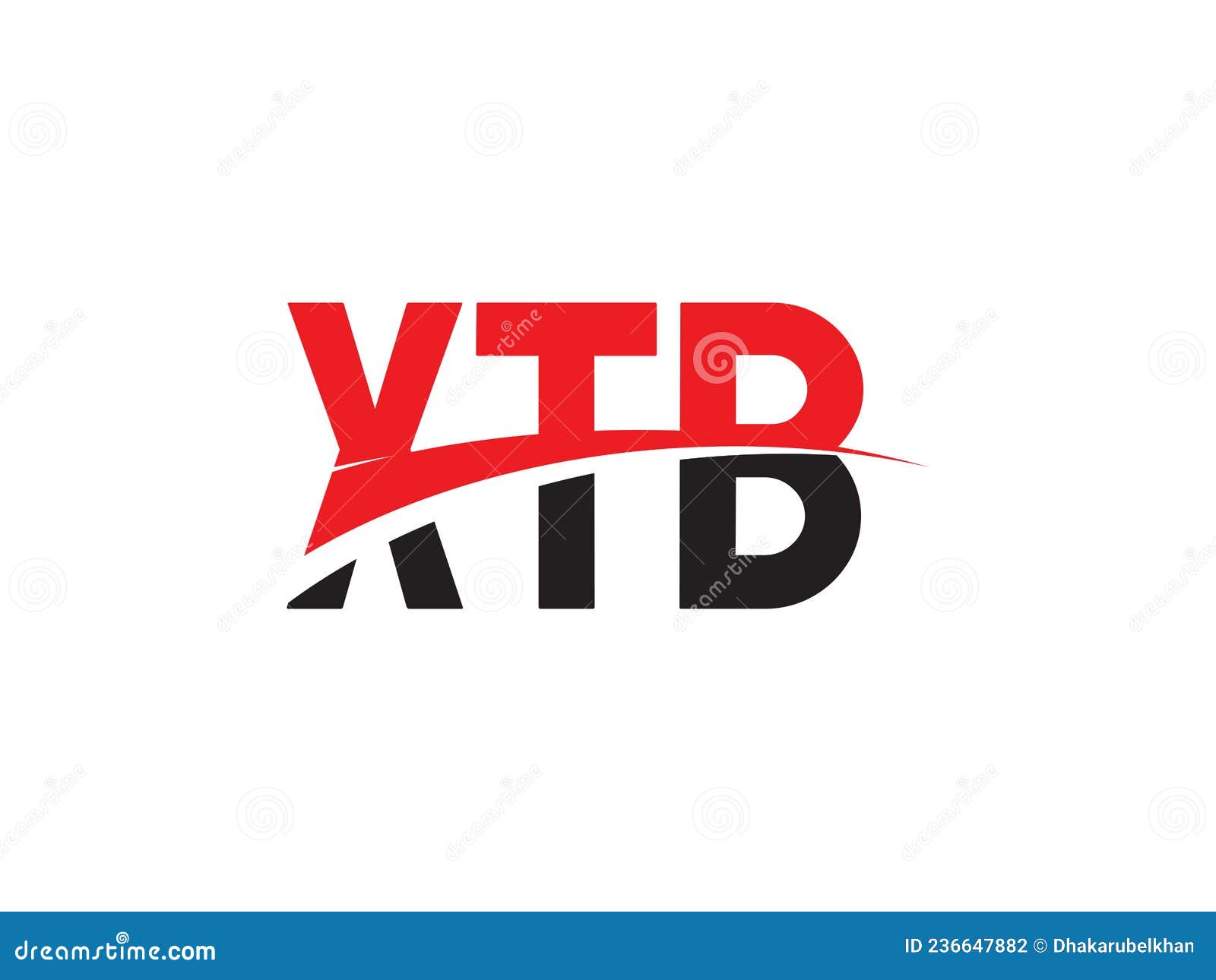 XTB Letter Initial Logo Design Vector Illustration Stock Vector ...