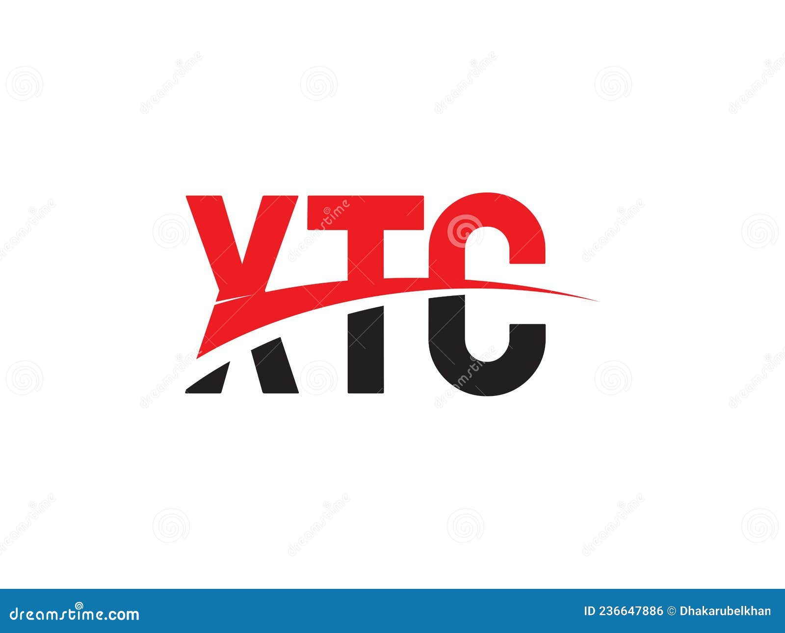 XTC Letter Initial Logo Design Vector Illustration Stock Vector ...