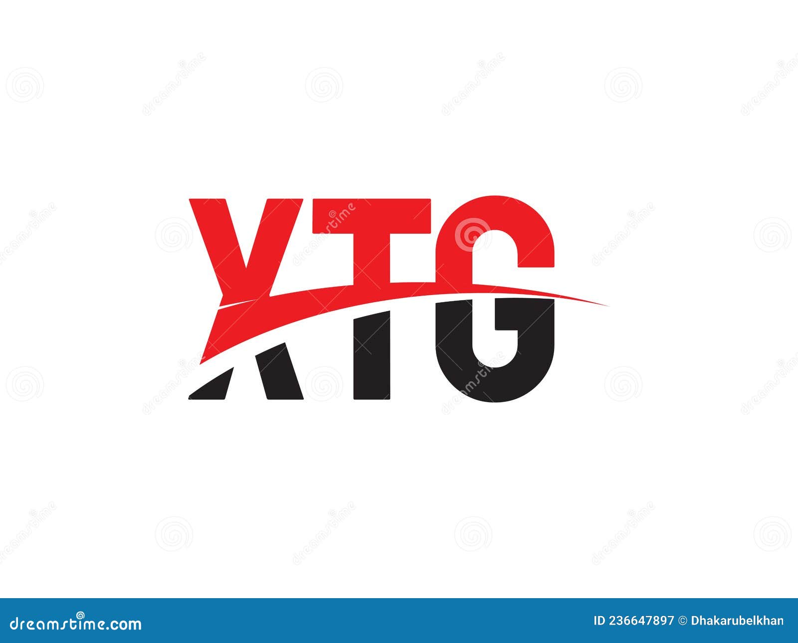 XTG Letter Initial Logo Design Vector Illustration Stock Vector ...