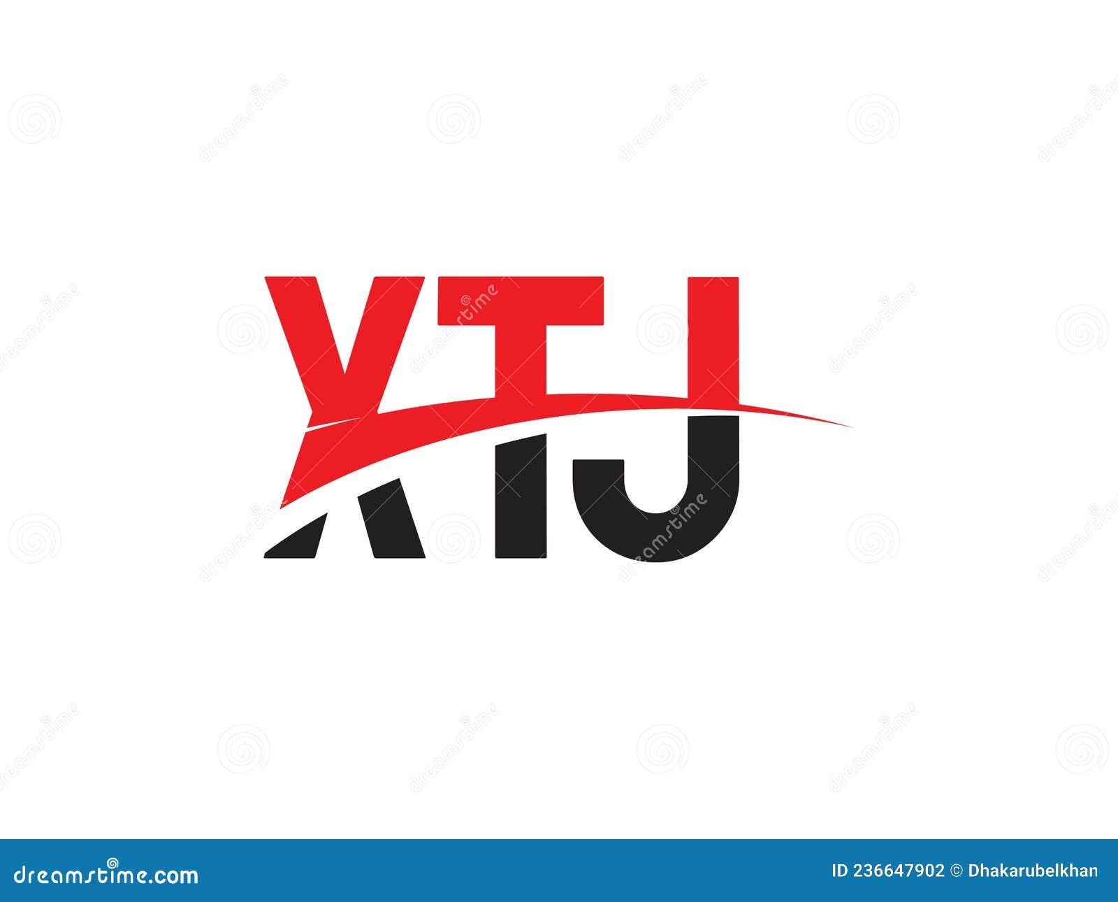 XTJ Letter Initial Logo Design Vector Illustration Stock Vector ...