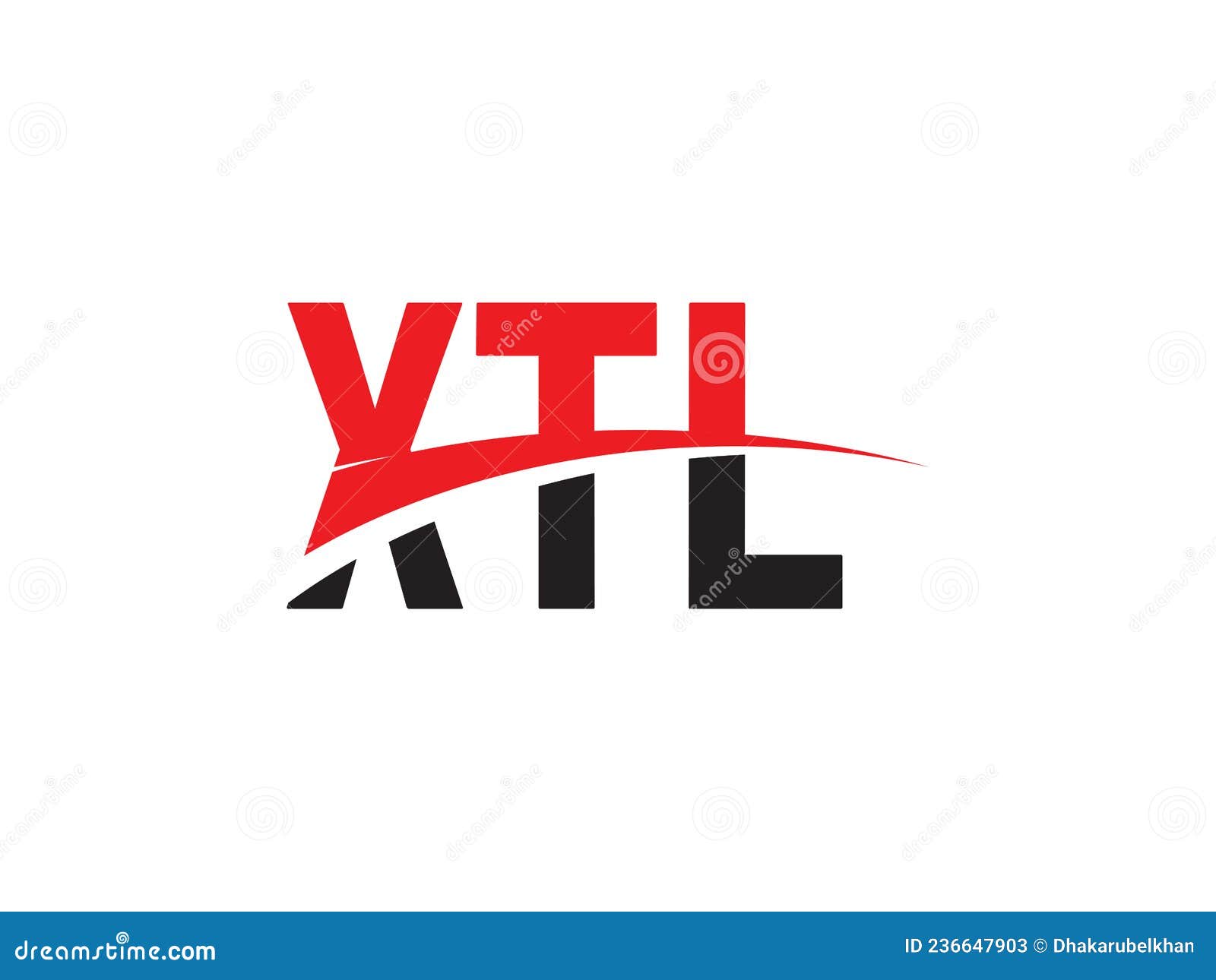 XTL Letter Initial Logo Design Vector Illustration Stock Vector ...