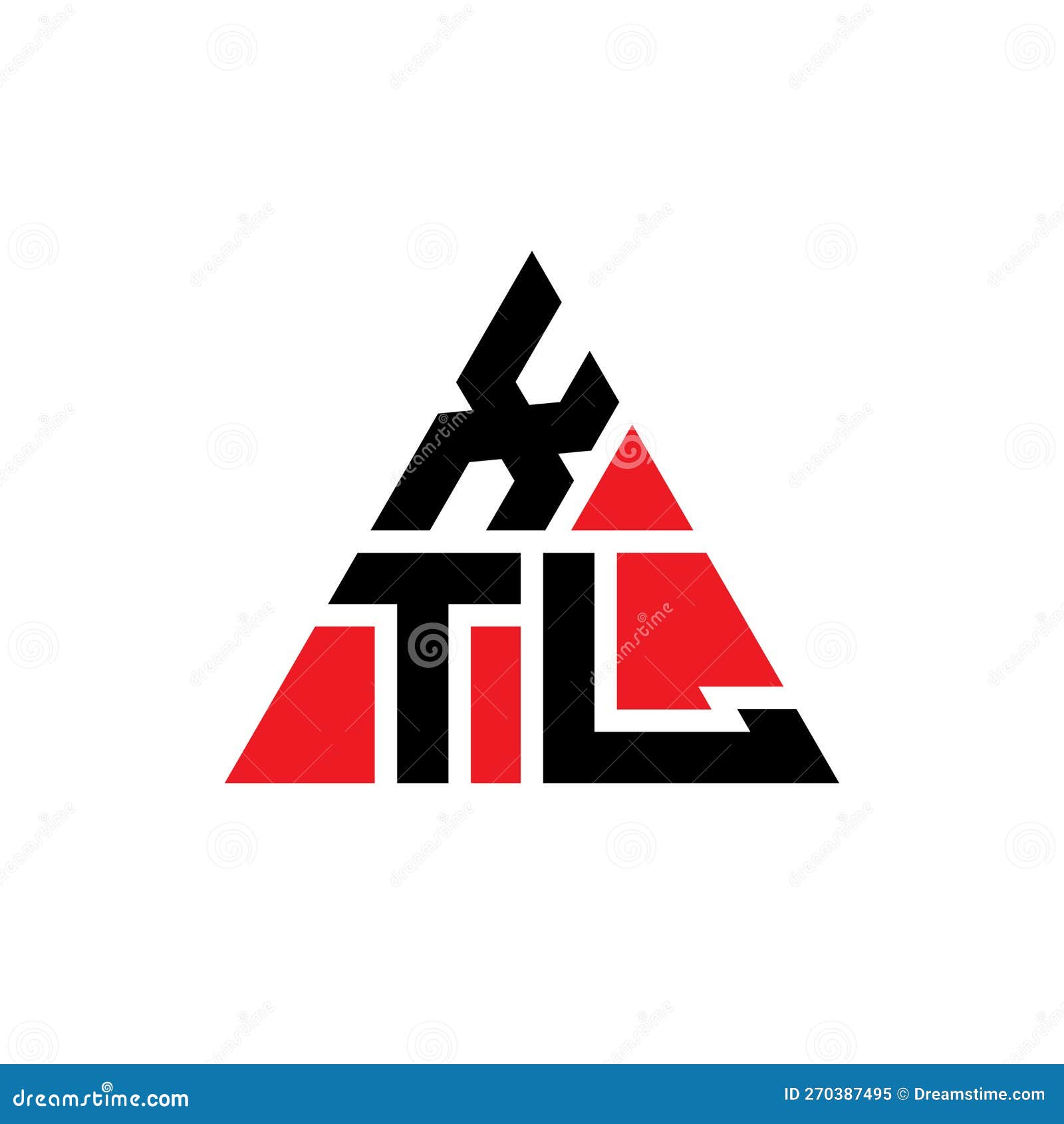 XTL Triangle Letter Logo Design with Triangle Shape. XTL Triangle Logo ...