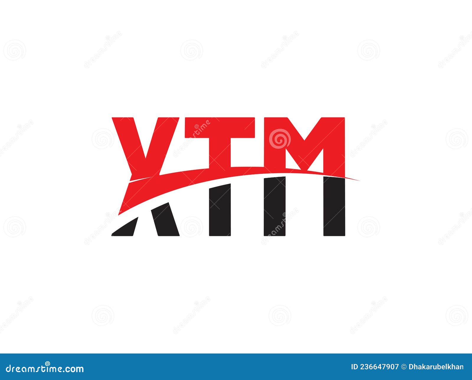 XTM Letter Initial Logo Design Vector Illustration Stock Vector ...