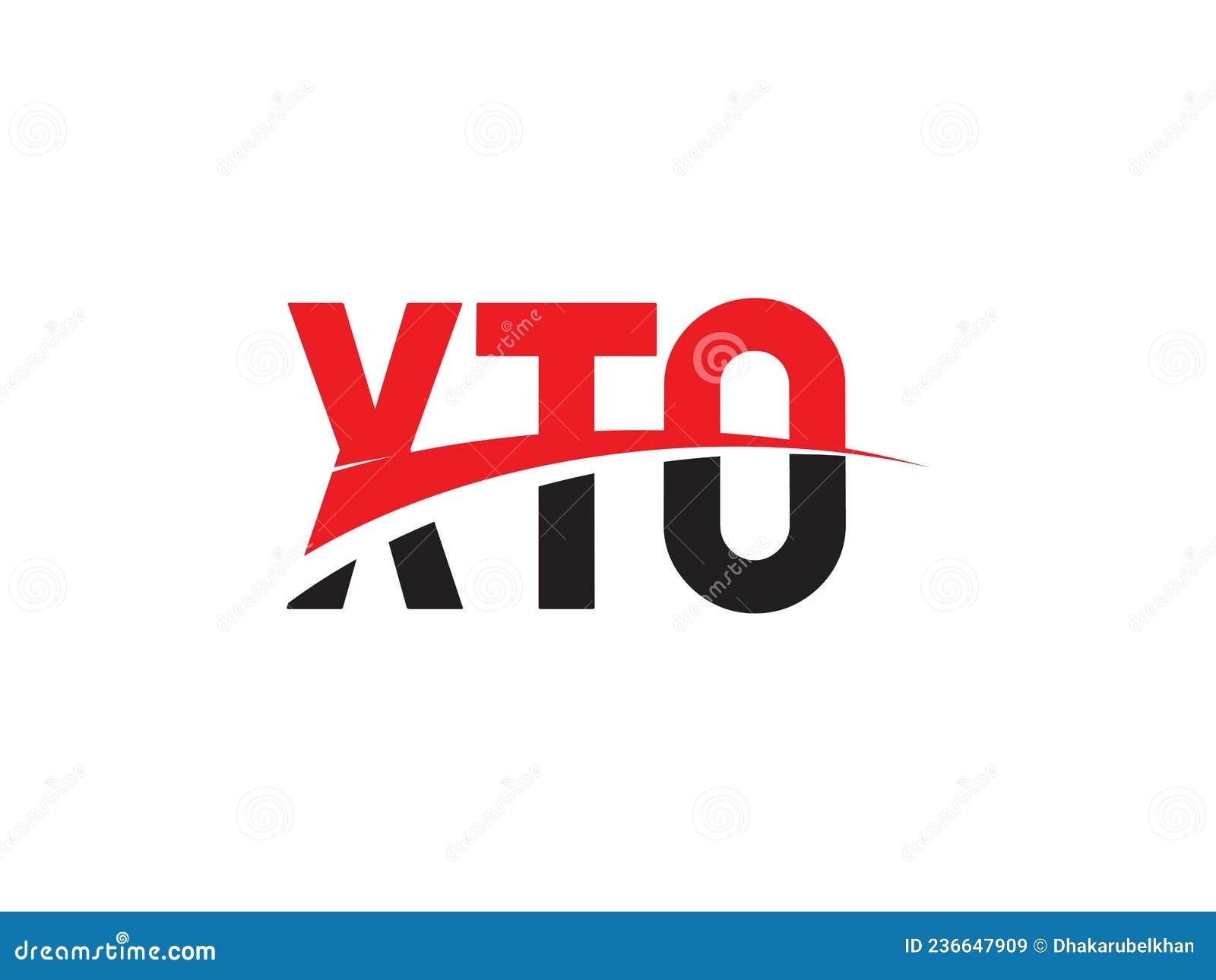 XTO Letter Initial Logo Design Vector Illustration Stock Vector ...