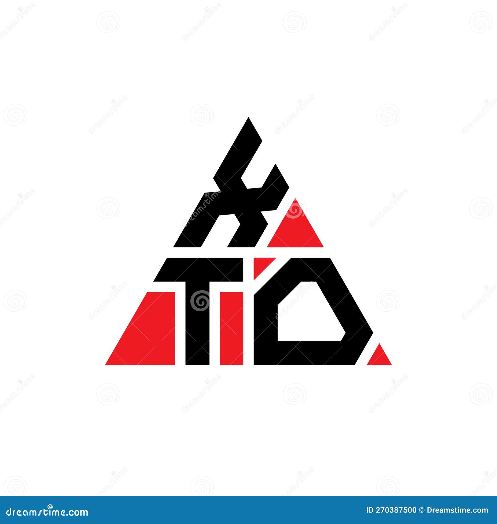 XTO Triangle Letter Logo Design with Triangle Shape. XTO Triangle Logo ...