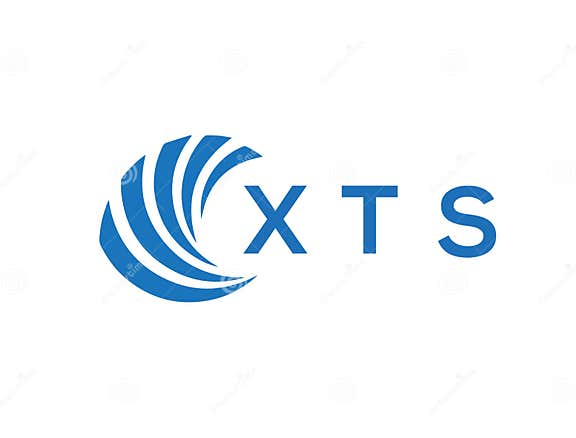 XTS Letter Logo Design on White Background. XTS Creative Circle Letter ...