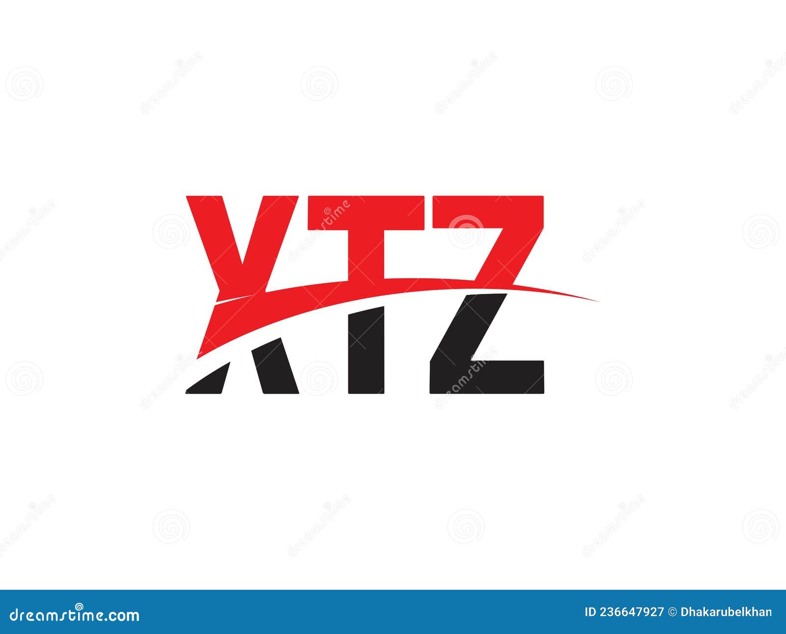 XTZ Letter Initial Logo Design Vector Illustration Stock Vector ...