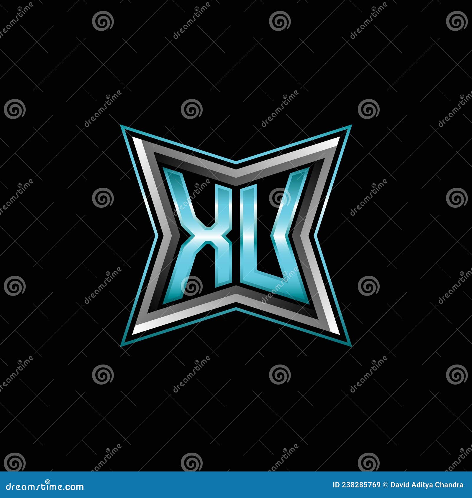 XU Logo Monogram Geometric Modern Design Stock Vector - Illustration of ...