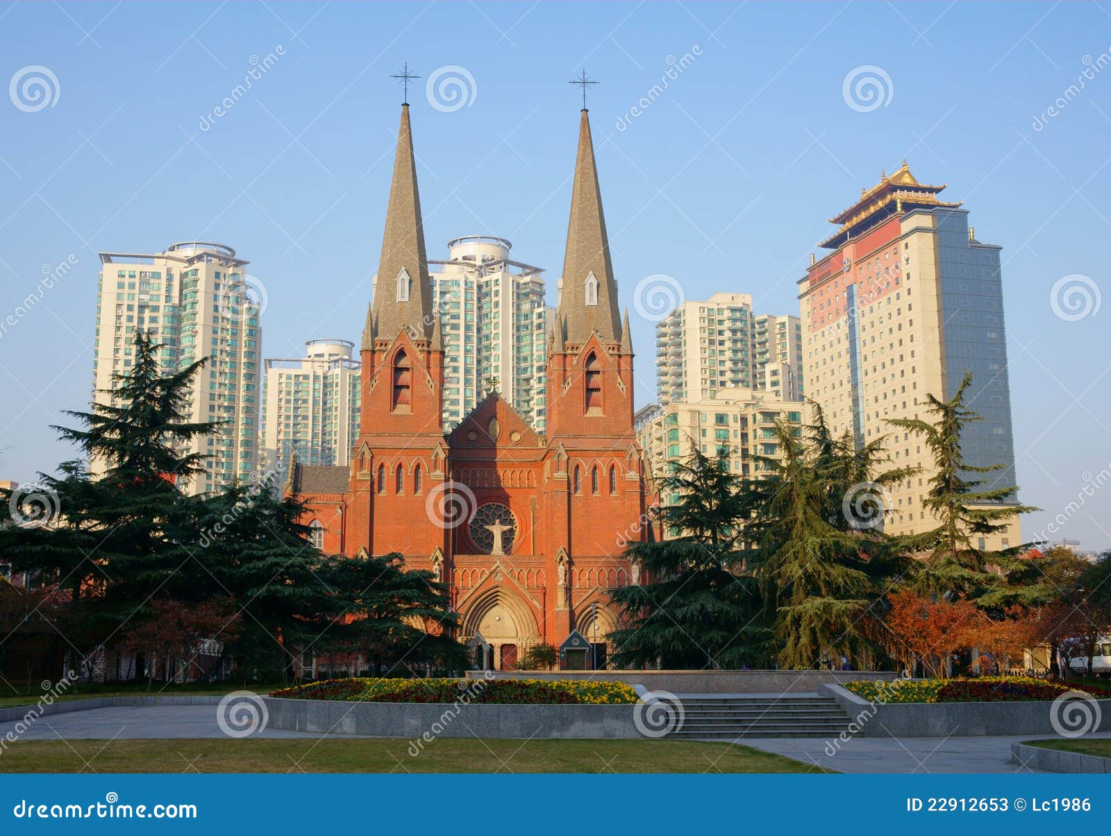 Xujiahui Cathedral stock image. Image of design, catholic - 22912653